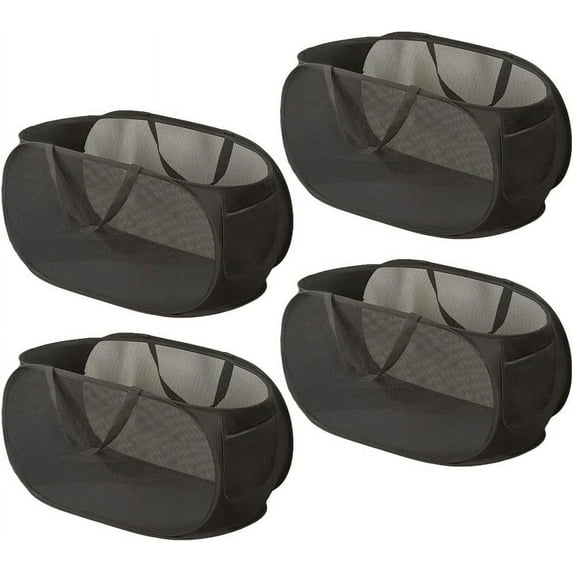 5 Pcs Collapsible Laundry Baskets Opening Laundry Hamper Foldable ...