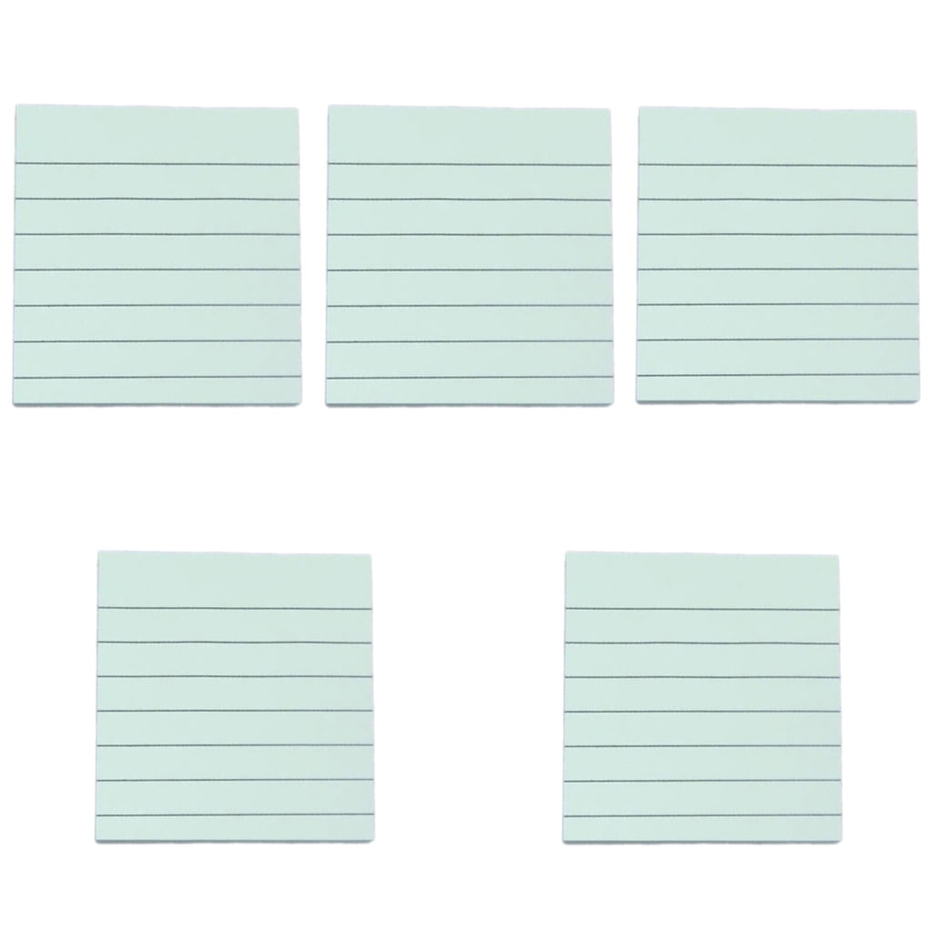 5 Pcs Colored Stickier Note Simple Stickier Pad Writing Pad Note Paper ...