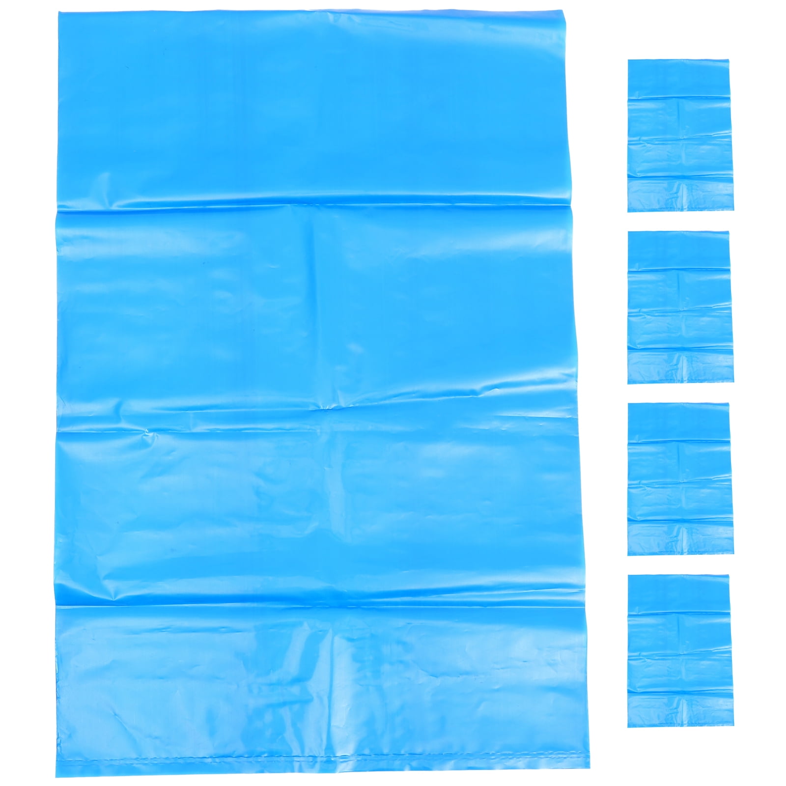 Reusable Trash Can Bags for Storage Large Capacity PE Blue Garden Waste ...