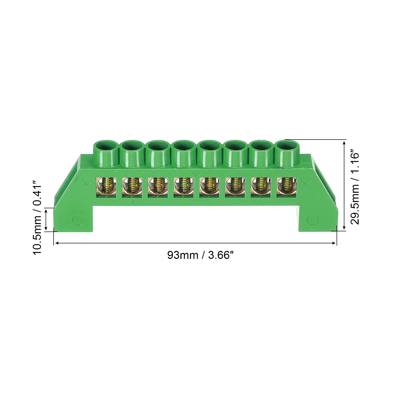 5 Pcs wire connector, brass construction, copper screw terminals, and ...