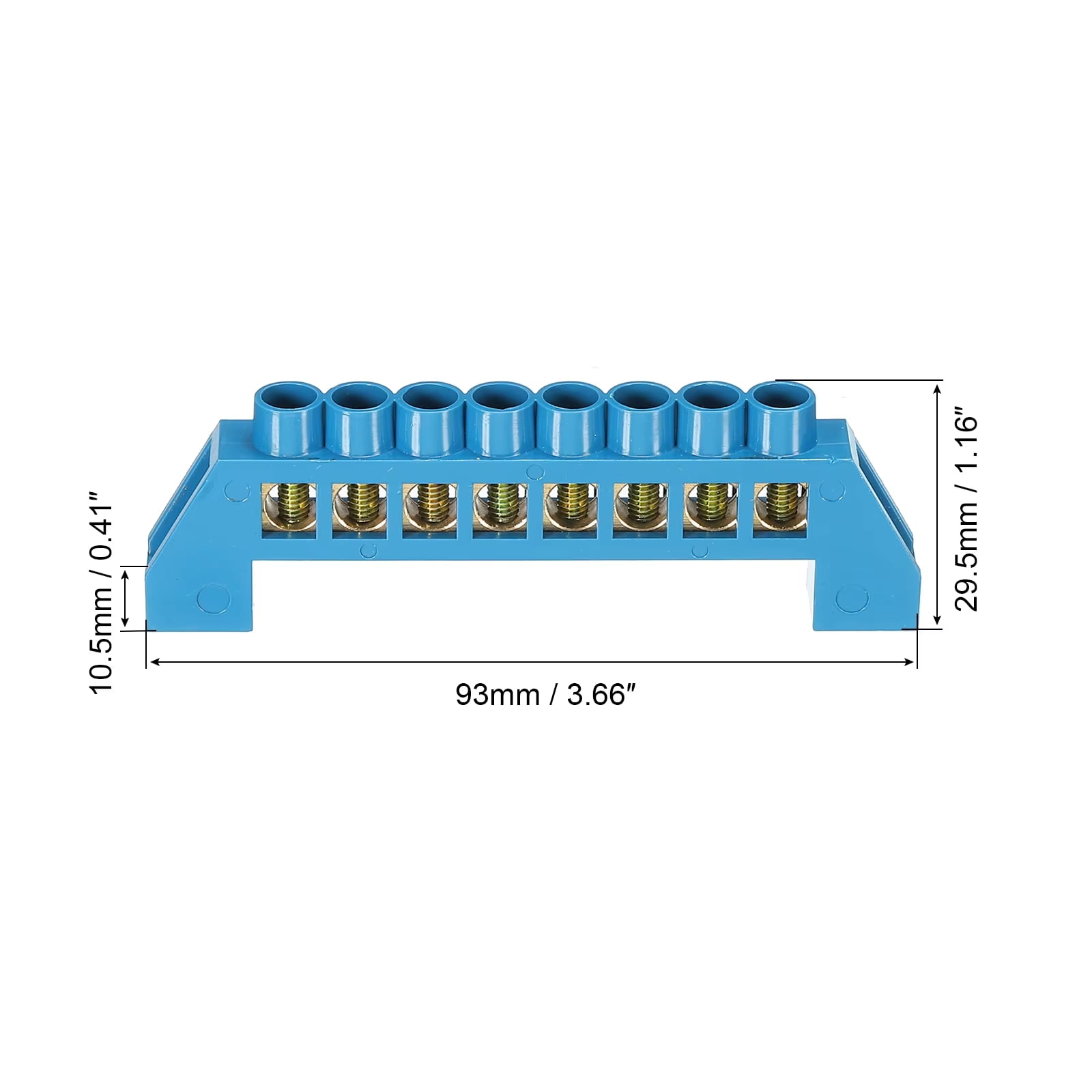 5 Pcs wire connector, brass construction, copper screw terminals, and ...
