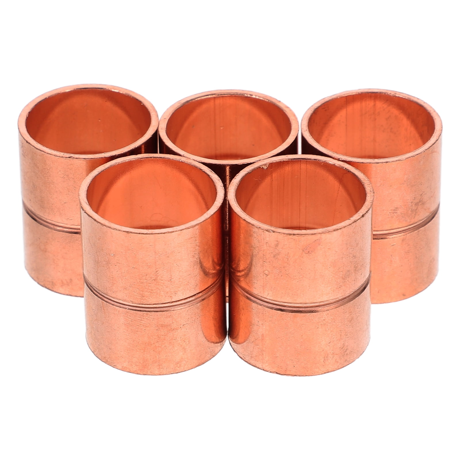 5 Pcs Copper Pipe Coupler Direct Connector Kit Reed Rose Gold - Walmart.com