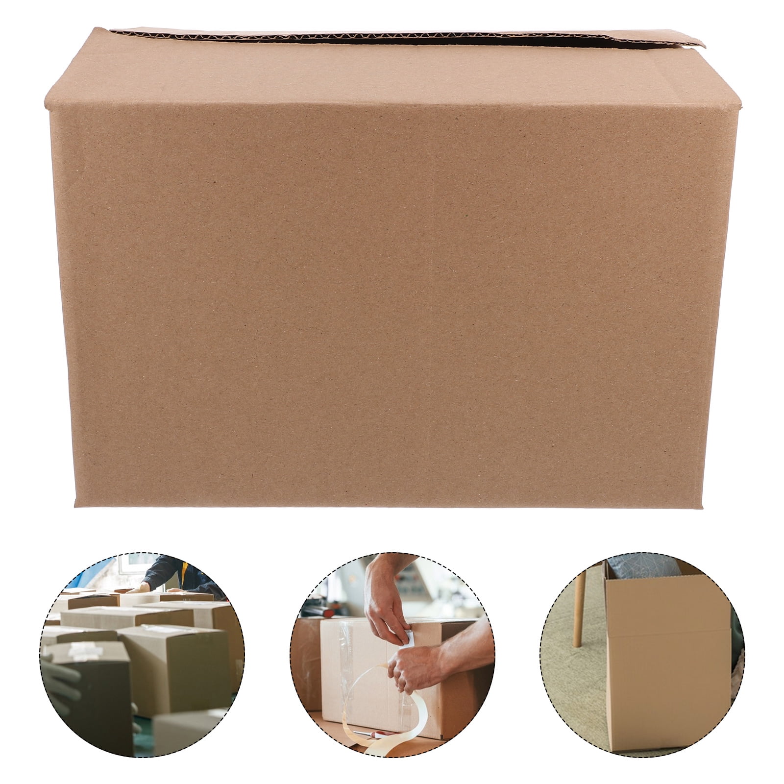 5 Pcs Corrugated Package Boxes Multi-purpose Shipping Boxes Storage ...