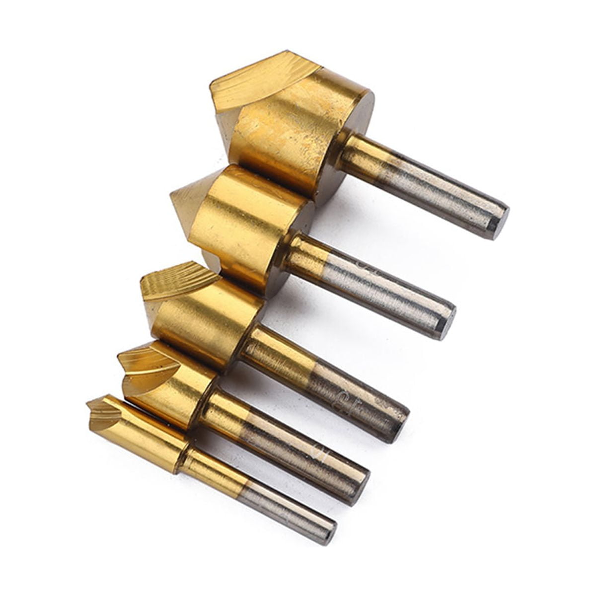 5 Pcs Countersink Drill Bit Pcs Drill Bits Chamfer Tool Deburring Bit ...