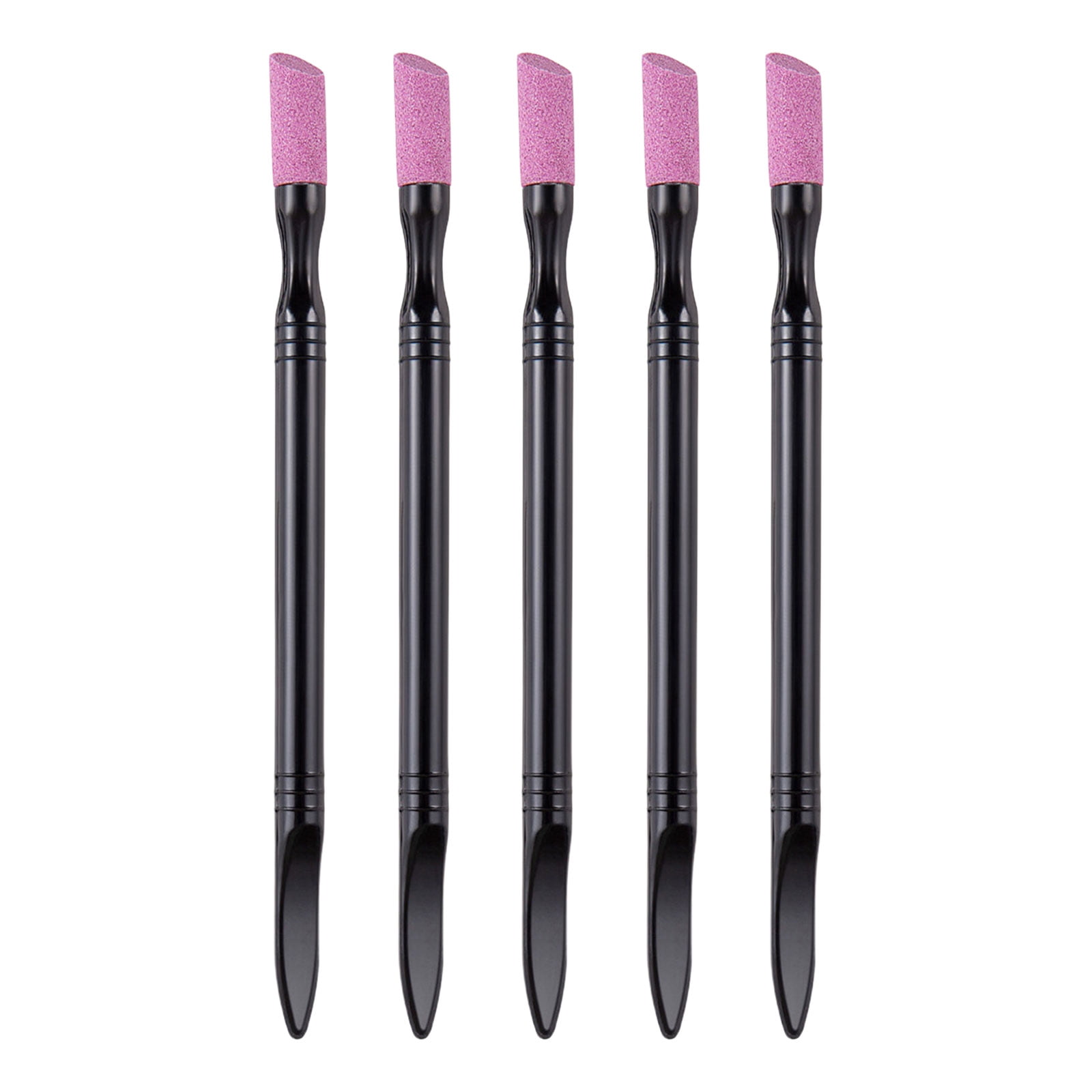 5 Pcs Cuticle Pusher for Manicure Double Headed Cuticle File Stone ...