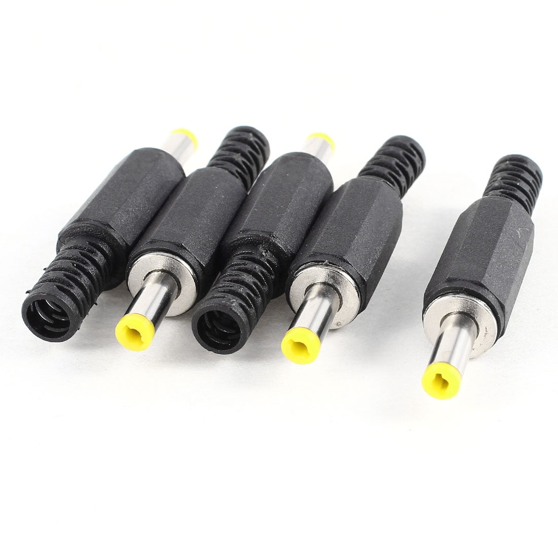 5 Pcs DC Cable Jack Power Supply Male Connector 5.5mm x 2.5mm - Walmart.com