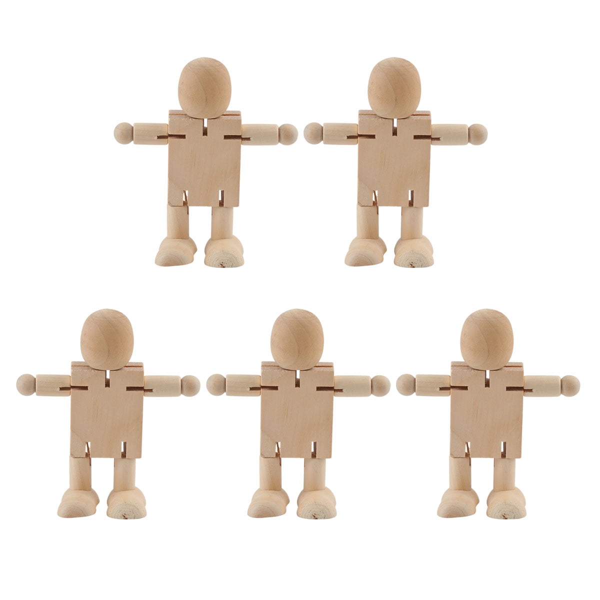 HEMOTON DIY Educational Craft Toy with Movable Joints for Kids 5 Pcs ...