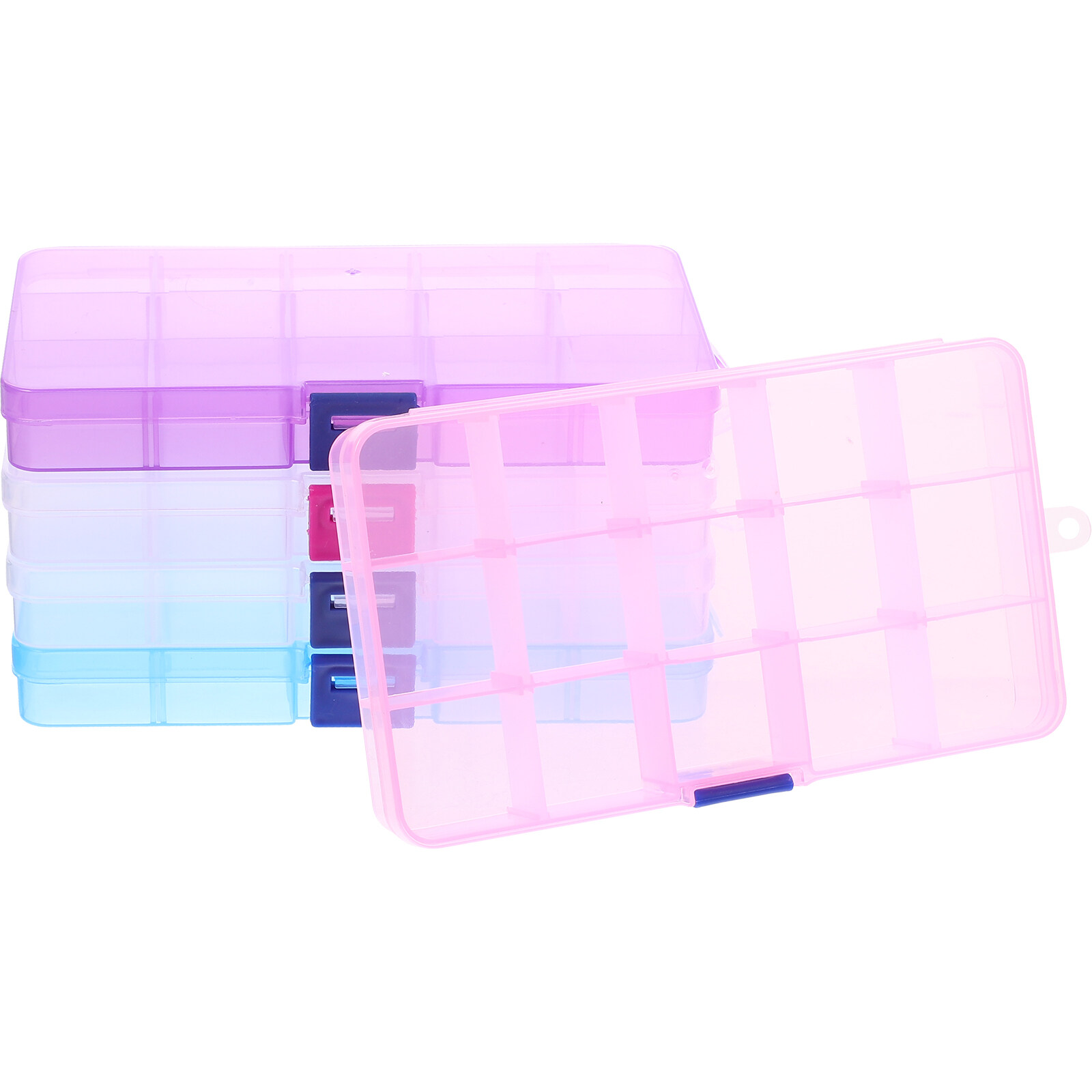 5 Pcs Decor Containers with Lids for Organizing Nail Art Case Jewelry ...
