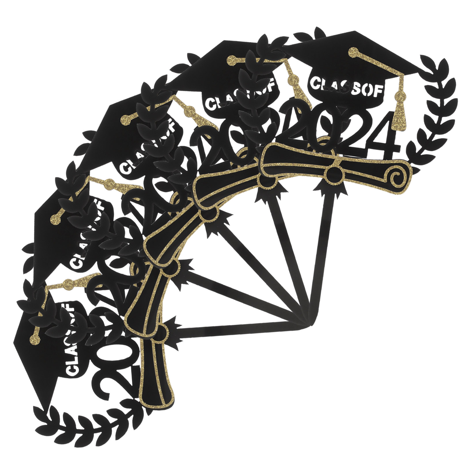 5 Pcs Decorate Decoration Cupcake Topper Cake Decoration Graduation ...