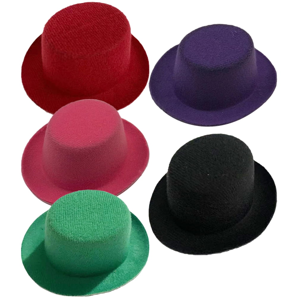 5 Pcs Decorative Mini Hats Snowman for Crafts Miniature Accessories ...