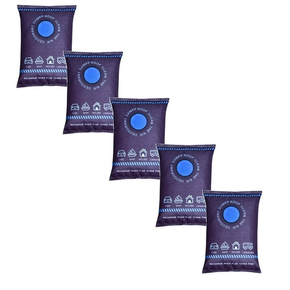 5 Pcs Dehumidification Bag Desiccant, Reusable Moisture Absorber Pack ...