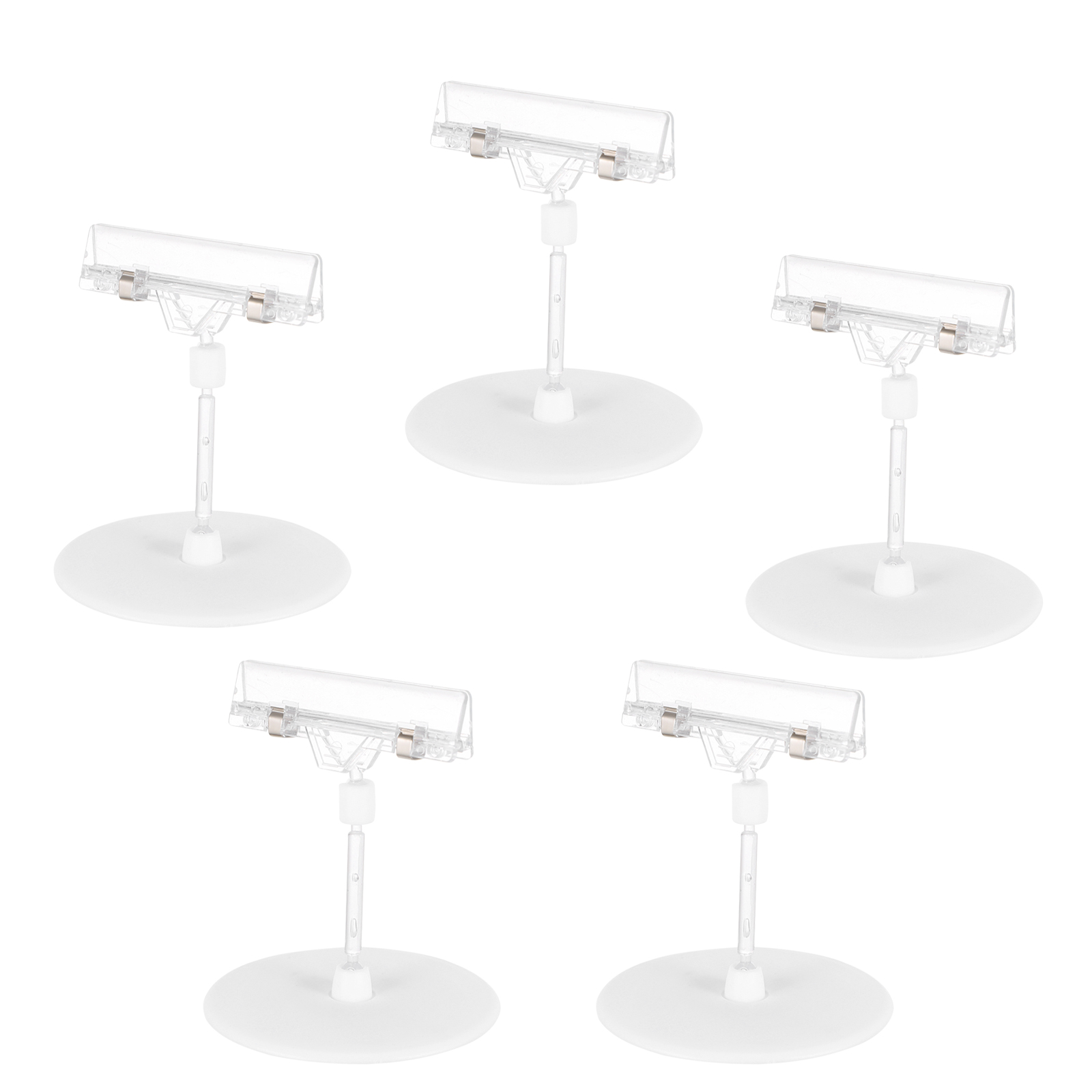 5 Pcs Desk Sign Stand Basket Labels Clip Supermarket Shelf Rack Display ...