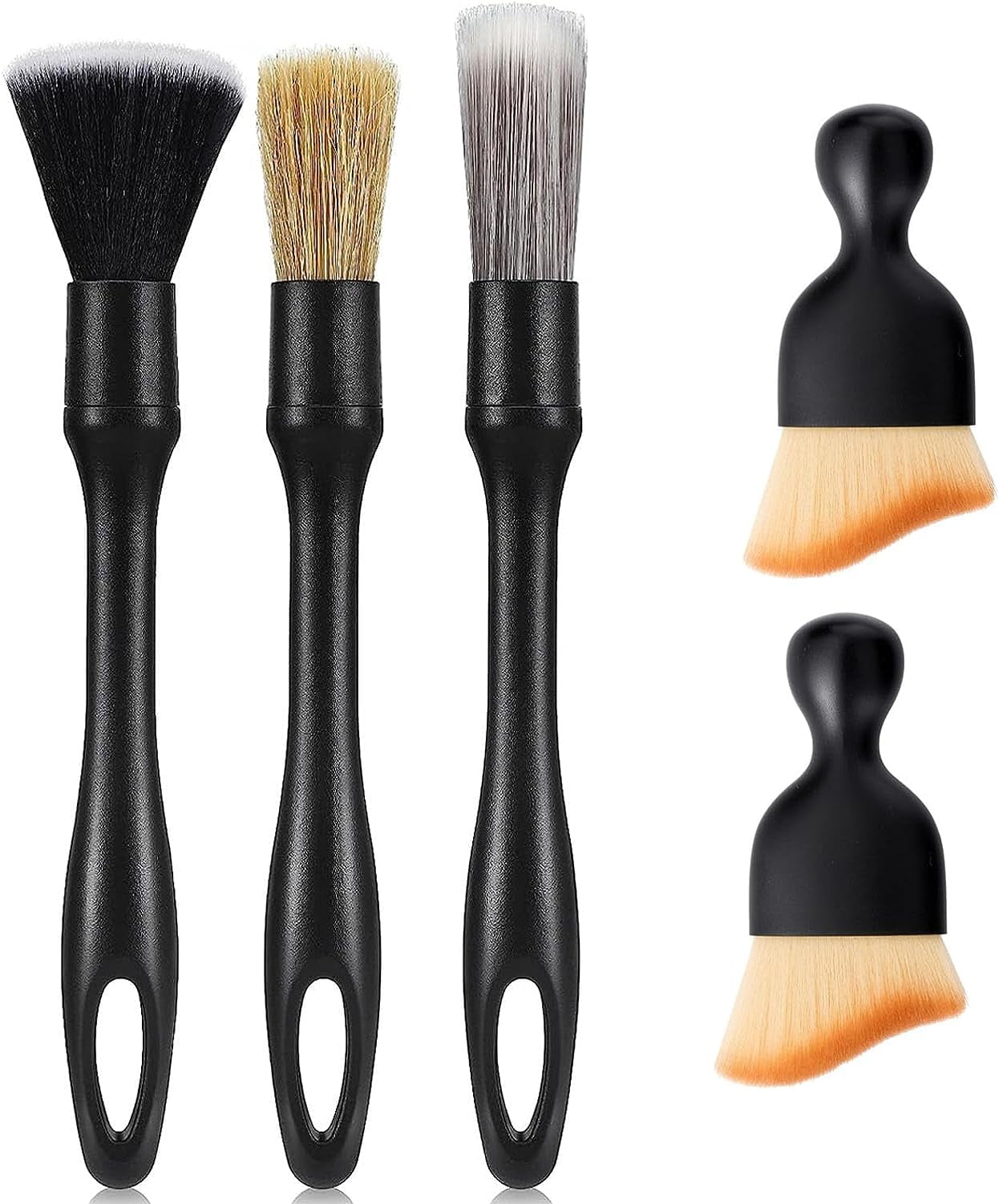 5 Pcs Detailing Brushes, Car Detailing Brush Set Auto Detailing Brush ...