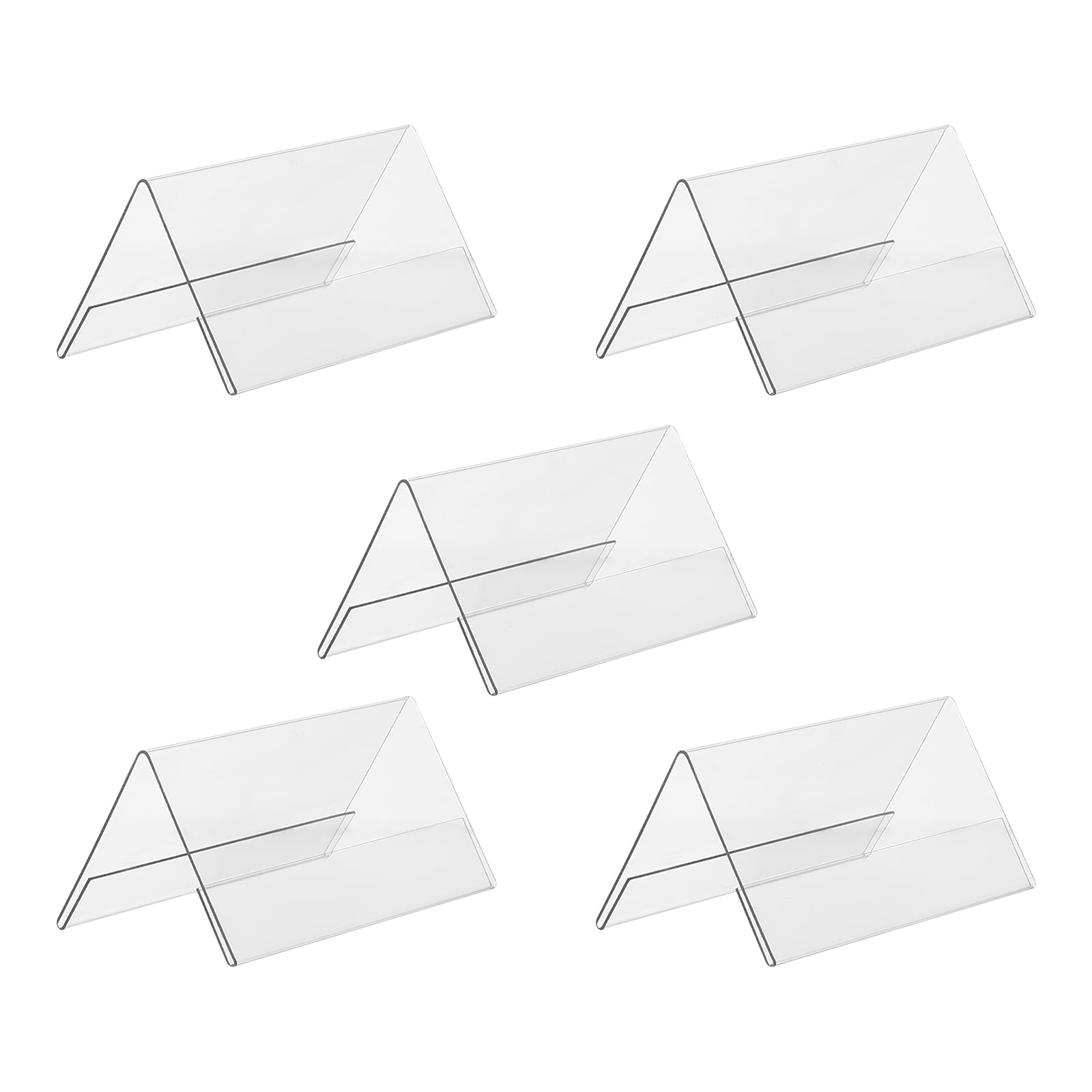 5 Pcs Display Board Tent Business Cards Acrylic Place Cards Desk ...
