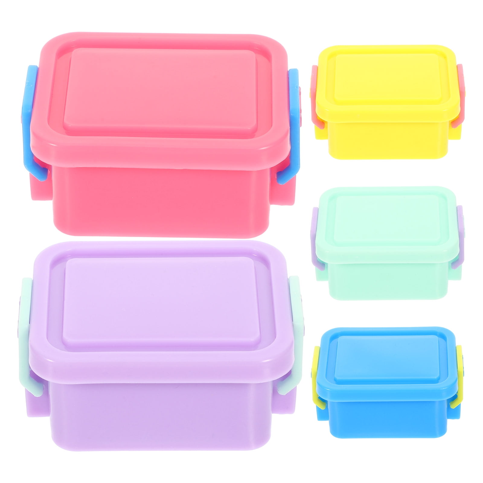 5pcs Doll House Storage Containers Mini Boxes with Lid for Doll House ...