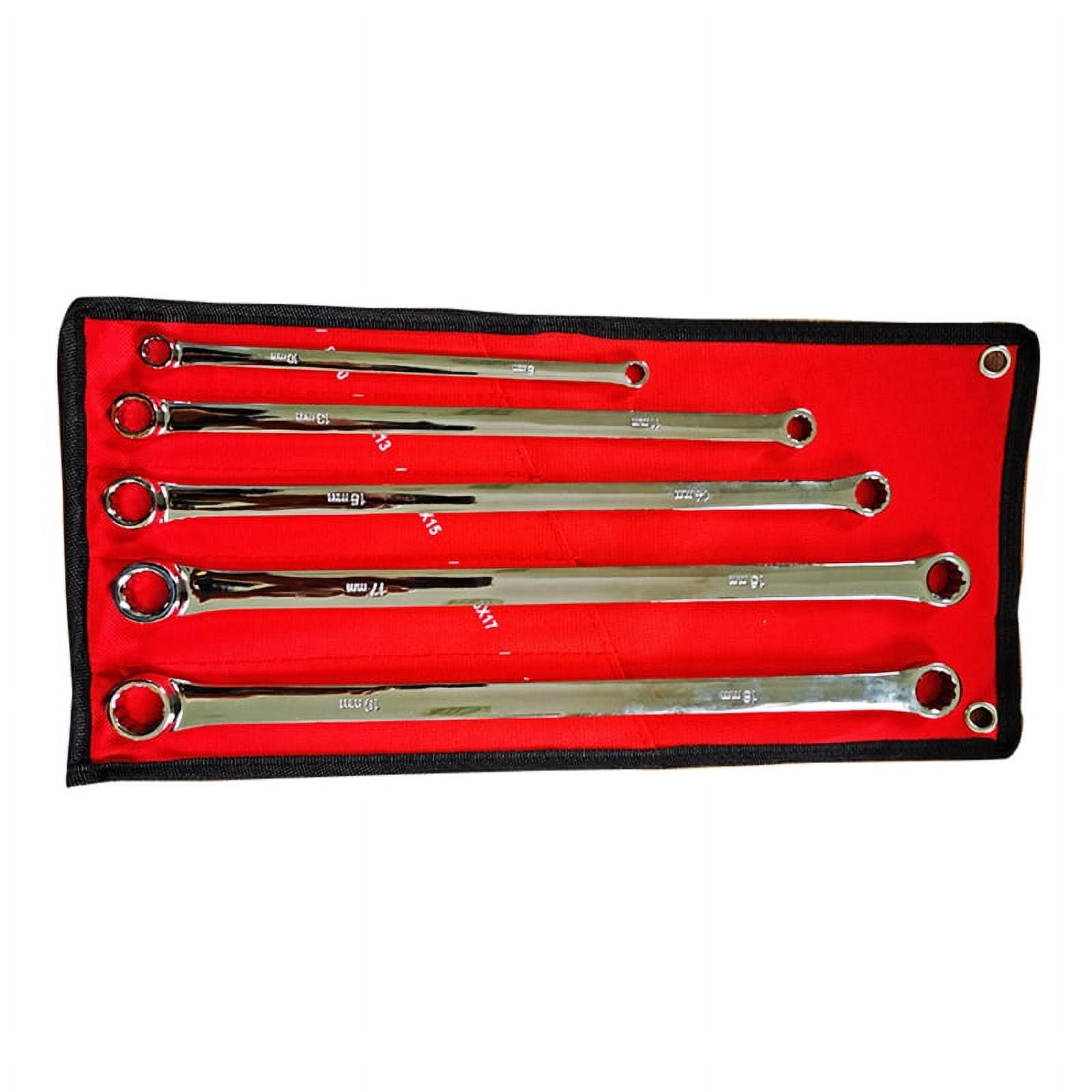 5 Pcs Double Box End Wrench Set Heavy Duty Ratcheting Gear Spanner ...