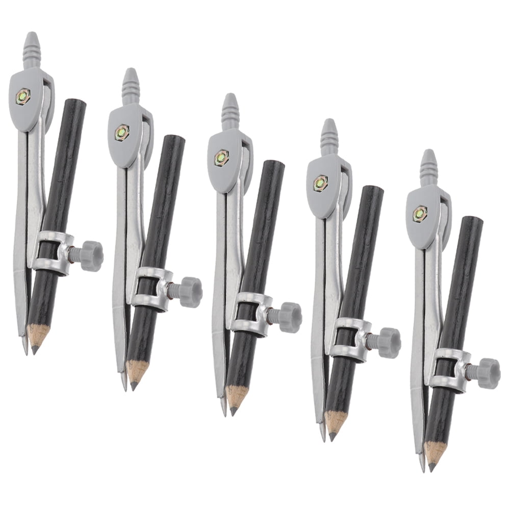 5 Pcs Drawing Compasses Protractor Office Supplies for Examination ...