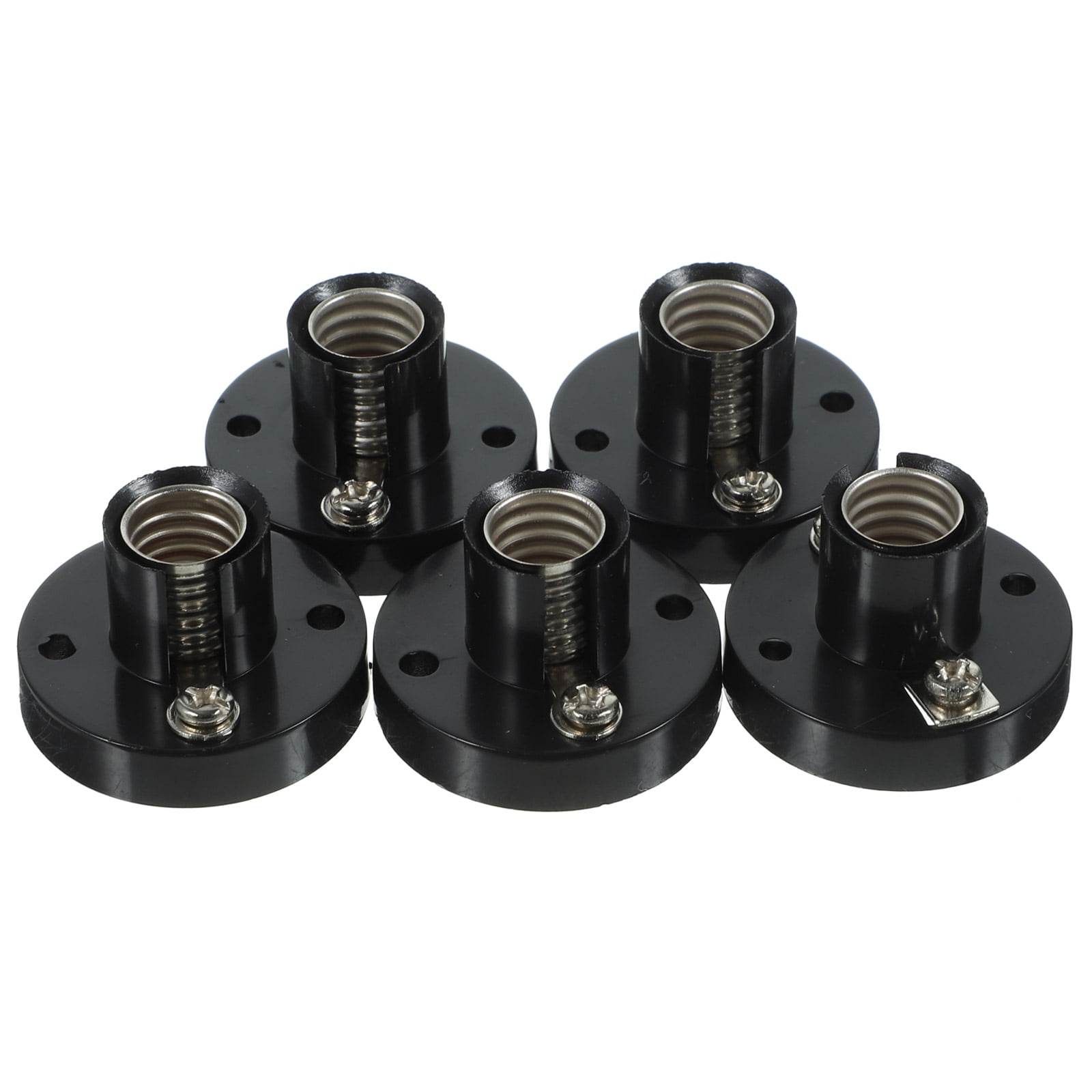 NIAIZEK Lamp Sockets Parts Bulb Holders Black Alloy 5pcs - Walmart.com
