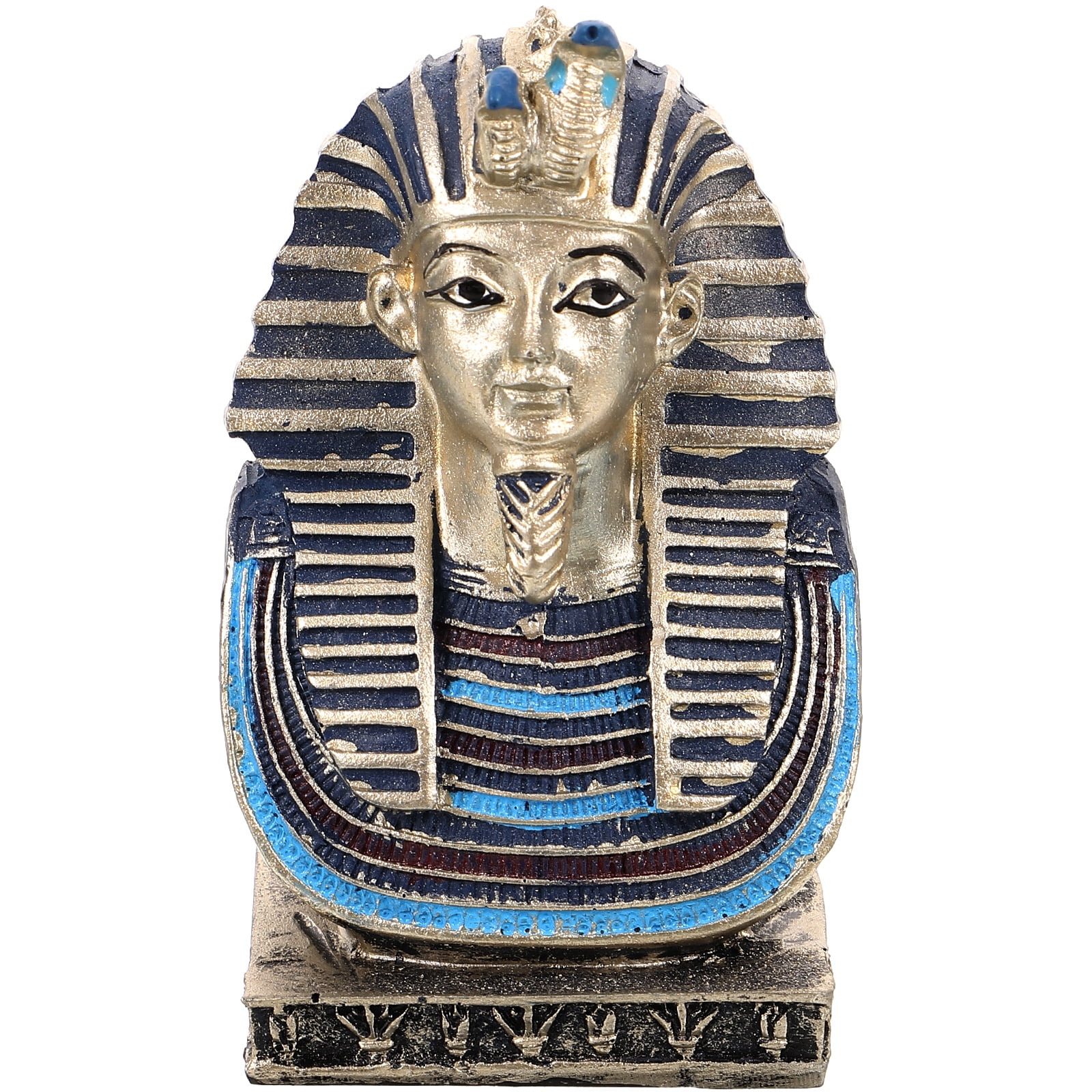 5 Pcs Egyptian Crafts Pharaoh Desktop Ornament Home Resin Sculpture ...