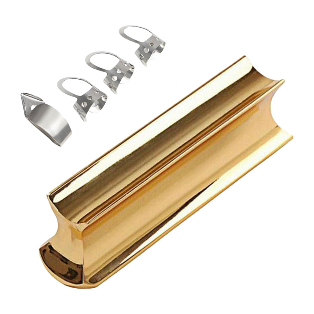 5 Pcs Electric Guitar Sound Bar Stand Slider Musical Instruments Golden ...