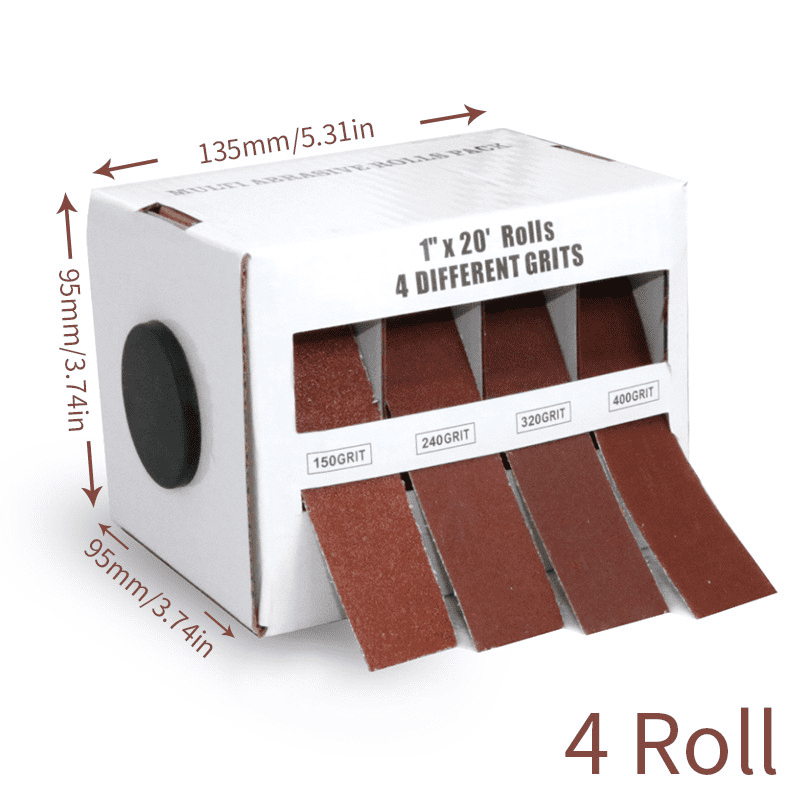 5 Pcs Emery Cloth Roll 150 240 320 400 600 Grits Sandpaper Roll Wear ...