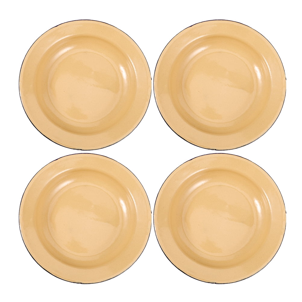 5 Pcs Enamel Plate Retro Style Fruits Plates Retro Style Plate Enamel ...
