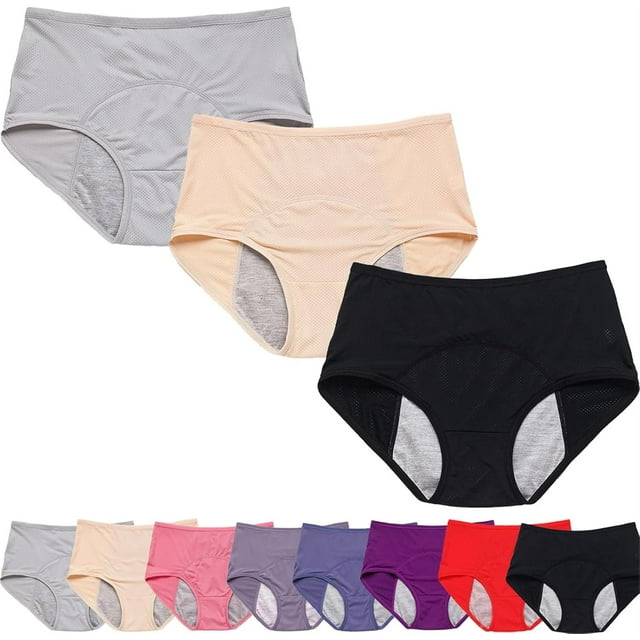 Everdries Leakproof Panties for Over 60#s, Plus Size Leakproof Panties ...