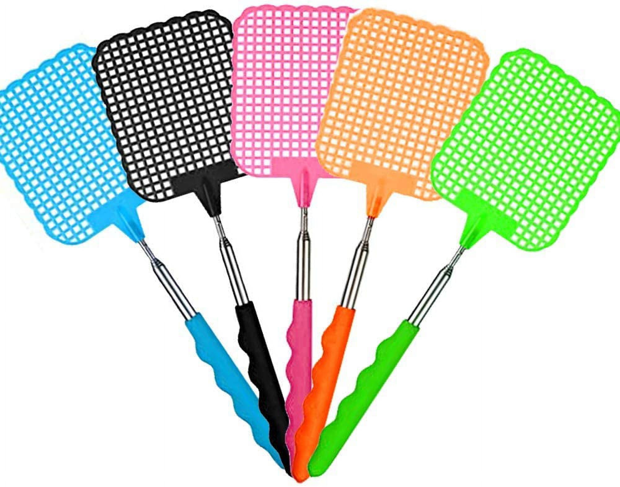 5 Pcs Extendable Fly Swatter Heavy Duty, Manual Swat Pest Control with ...