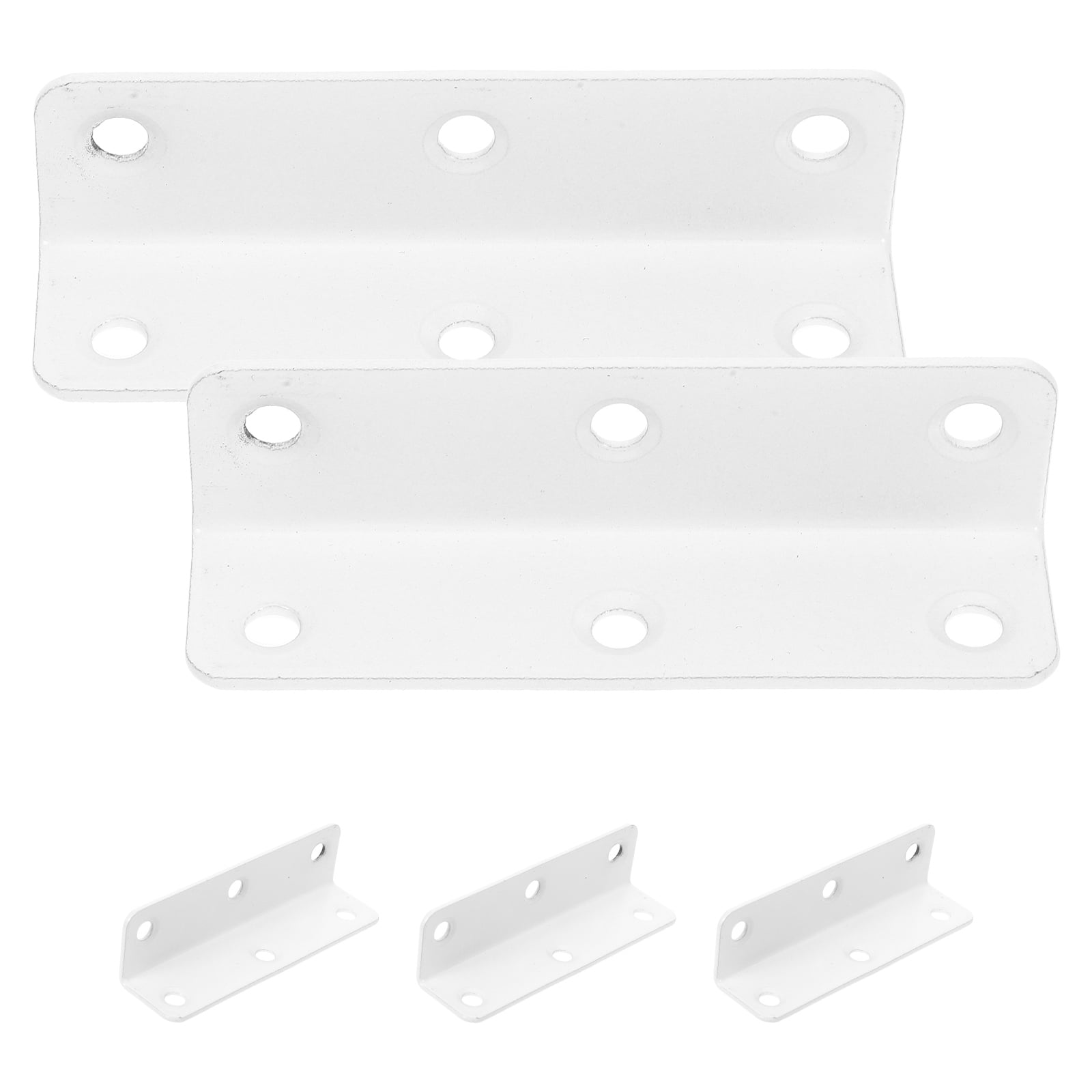 5 Pcs Extended Angle Iron Bracket Galvanized Winding Jute White ...