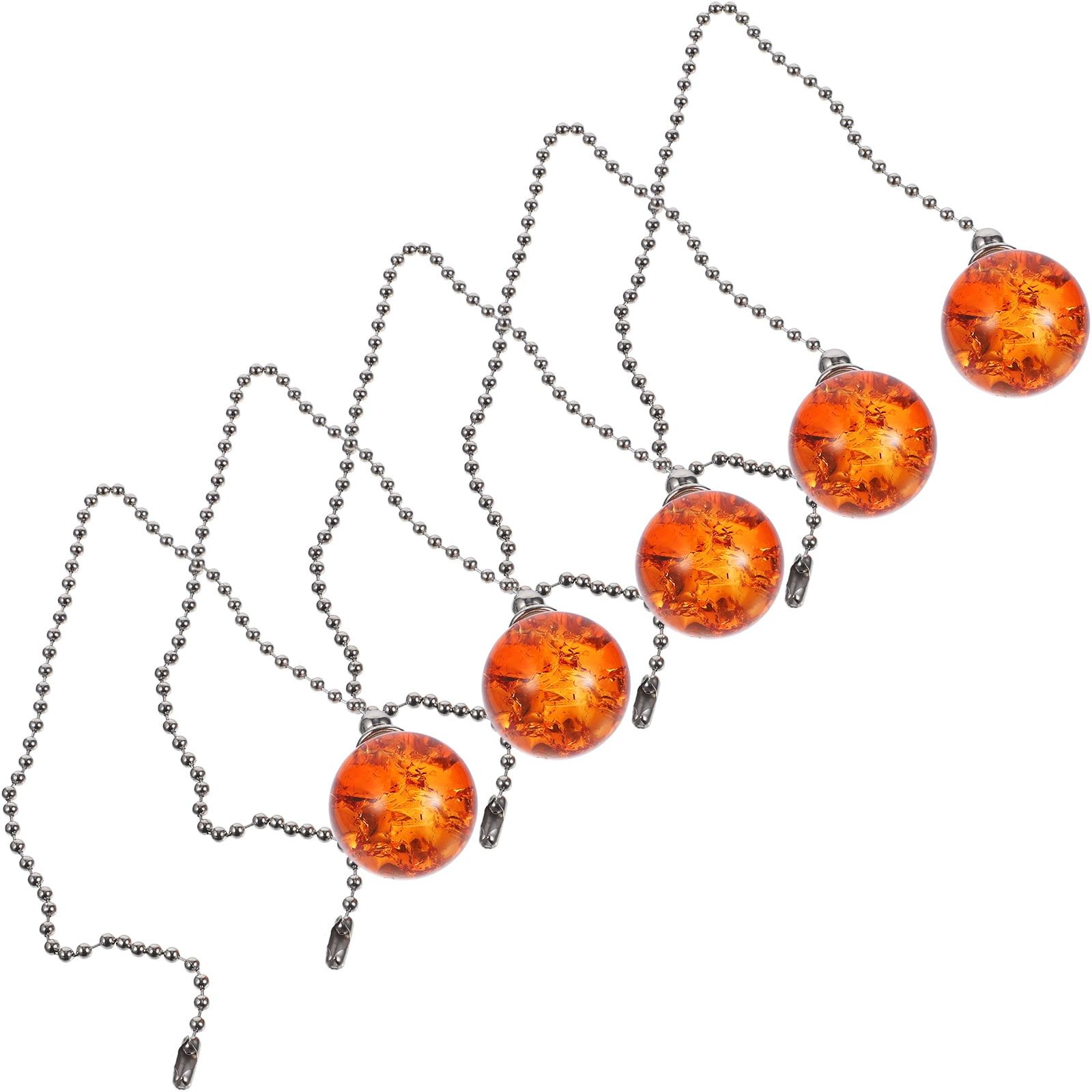 Masteelf 5Pcs Orange Ceiling Fan Pull Chain Pendant Extension for Home ...