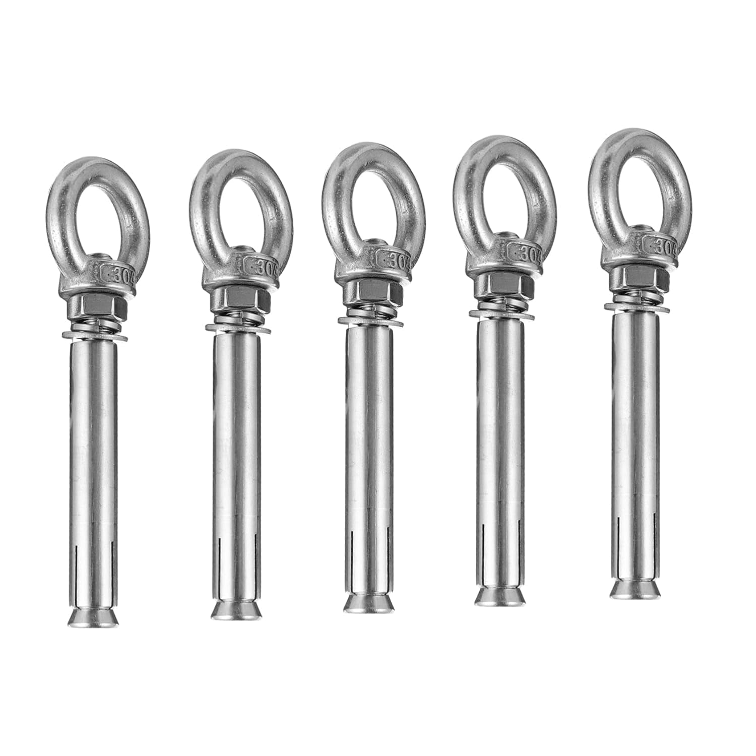 5 Pcs Eye Screw Heavy Duty Eye Hooks Eye Nuts Shoulder Eye Bolts Eye ...