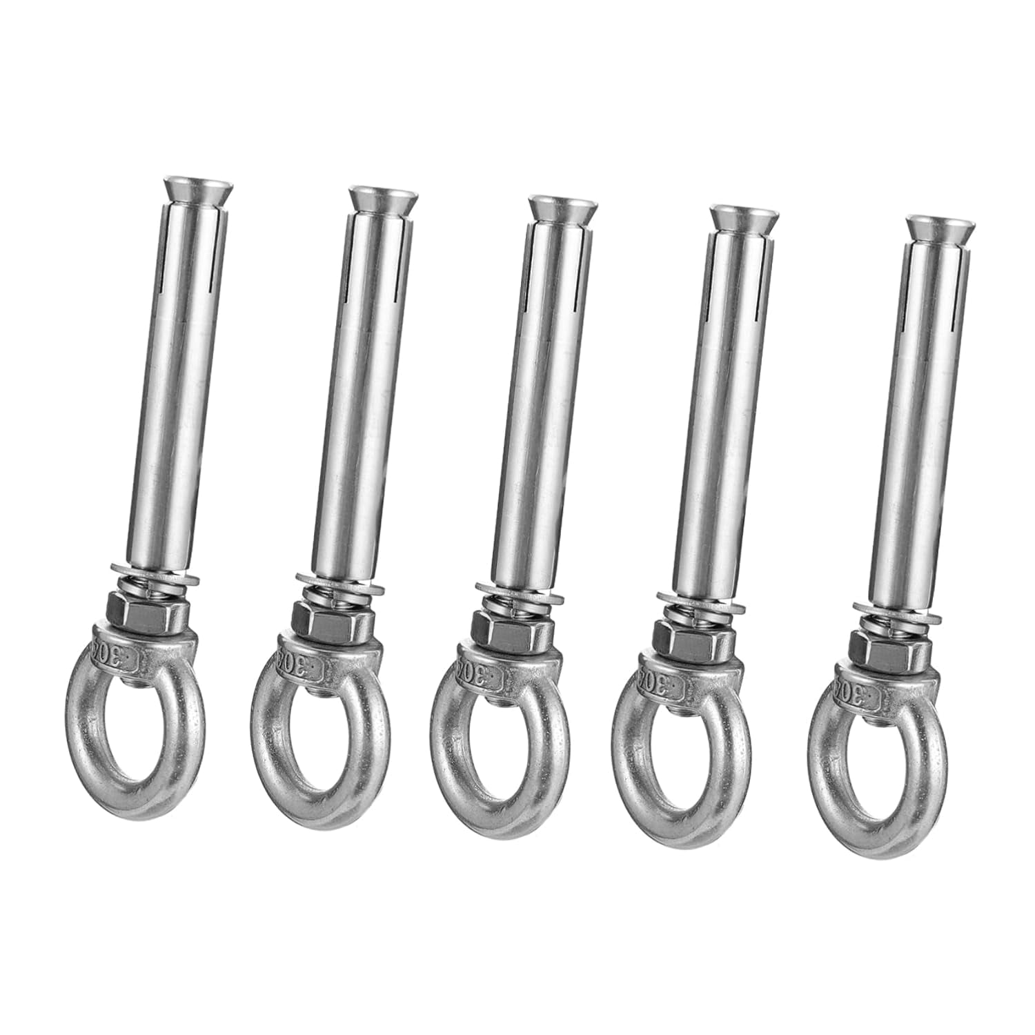 5 Pcs Eye Screw Eye Hook Screws Expansion Eye Nut Brick Hooks Eye Bolts ...