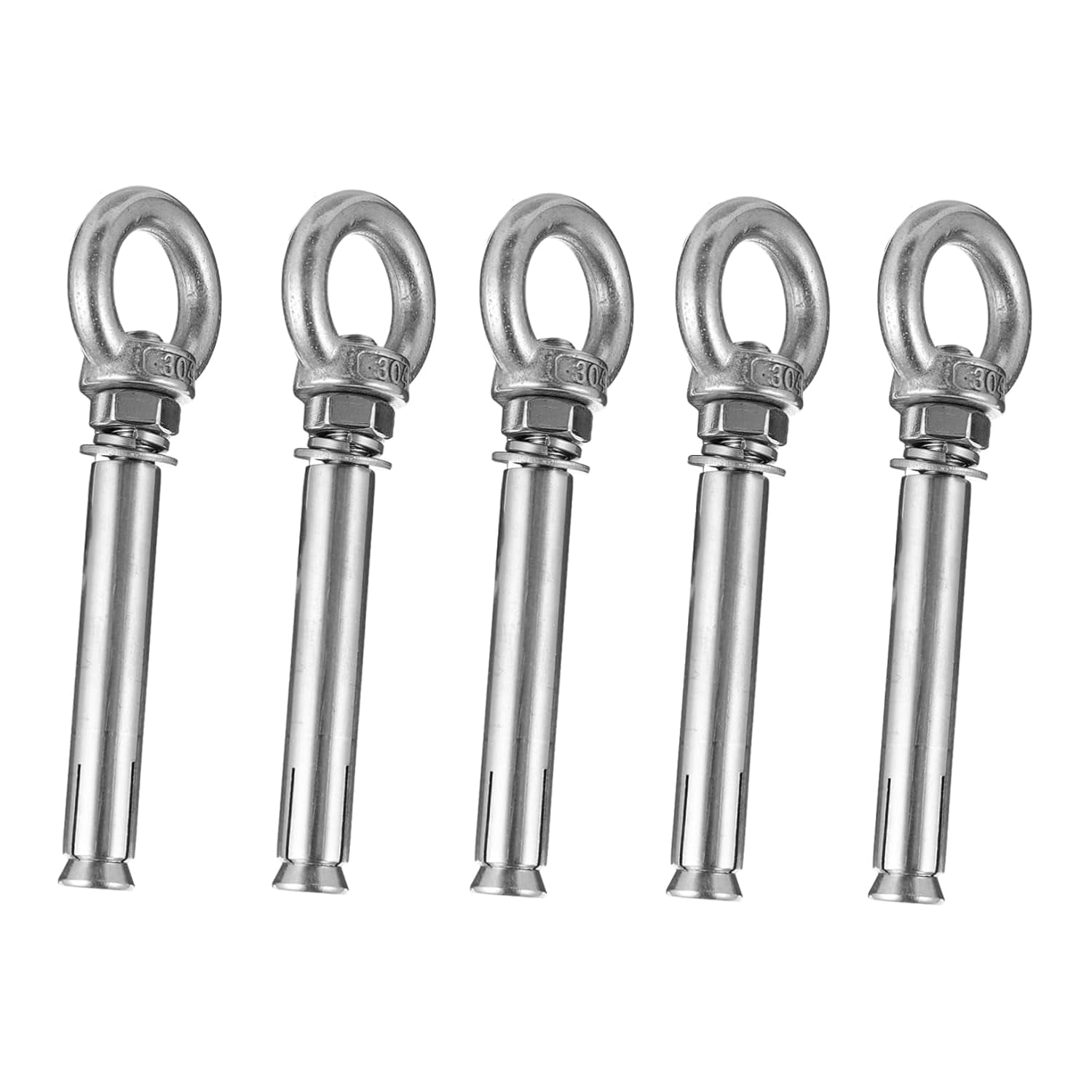 5 Pcs Eye Screw Nuts Ring Bolt Flat Bolts Lifting Eye Ring Expansion ...