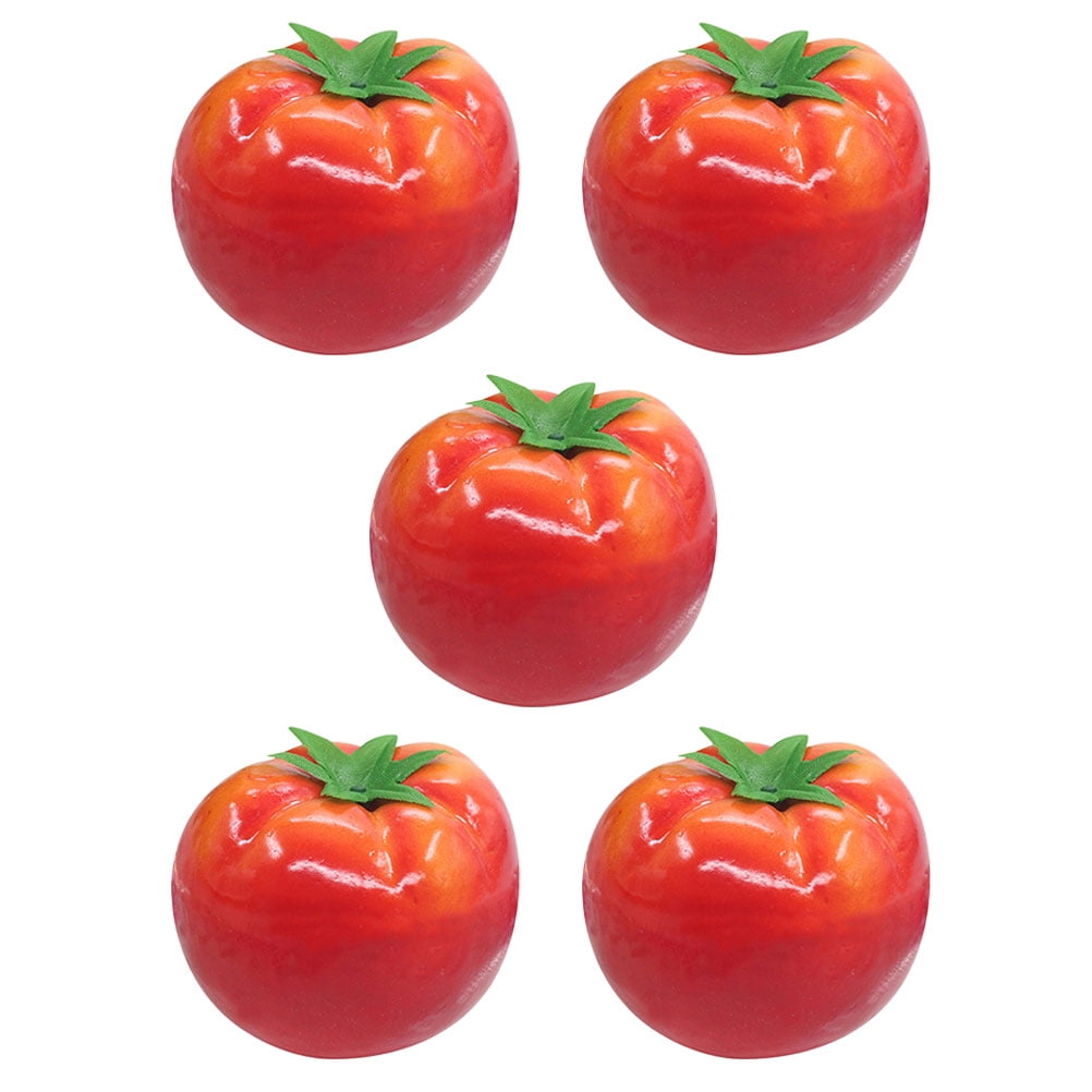 5Pcs Realistic Artificial Tomato Models Fake Tomato Figurines Display ...