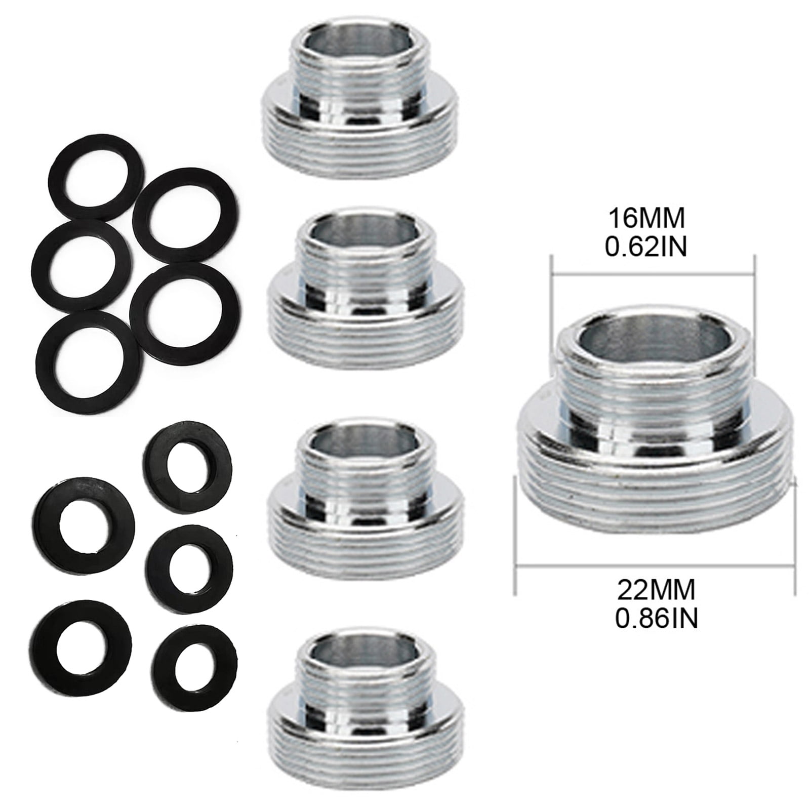5 Pcs Faucet Adapter Kit Water Purifier Aerator Connector Brass Aerator ...