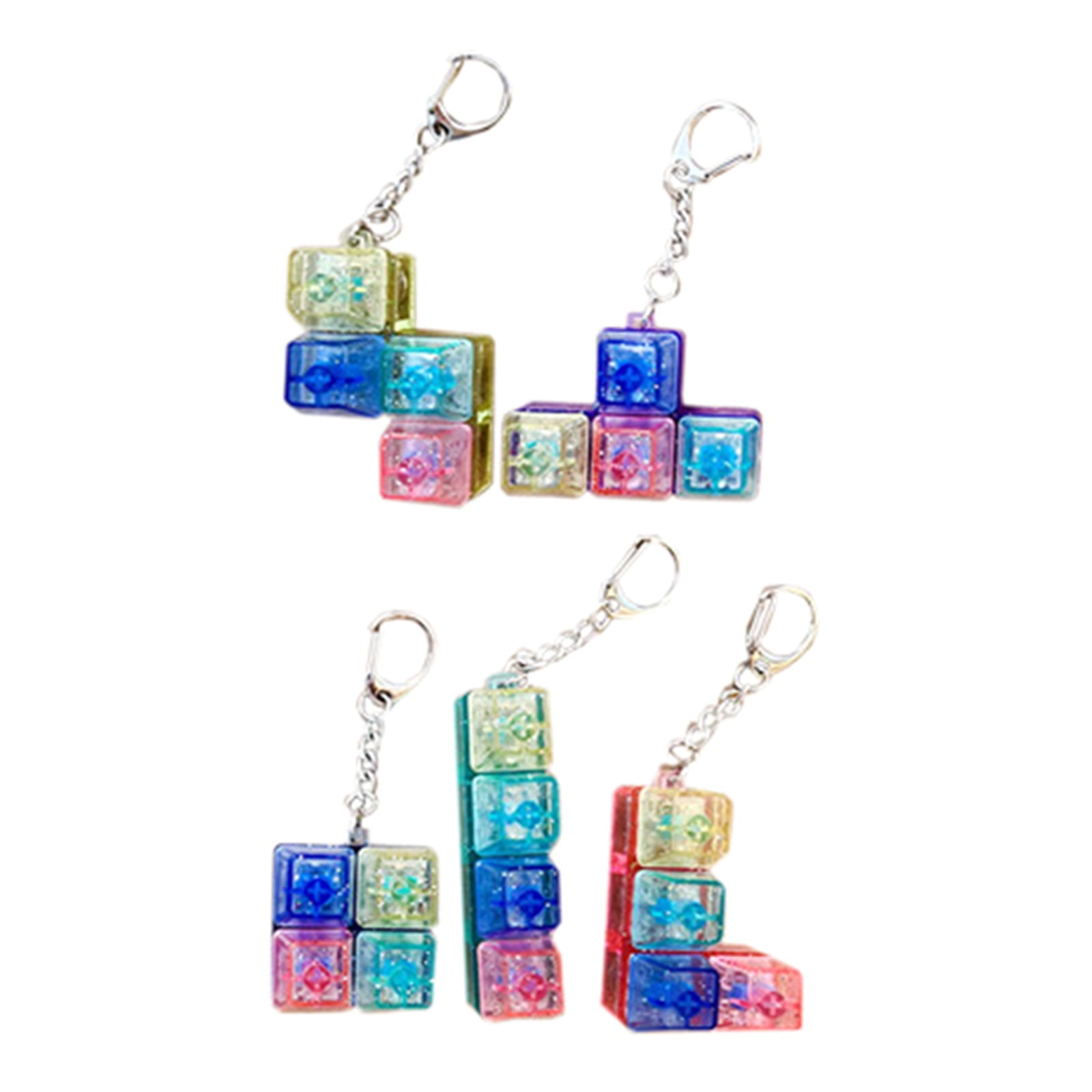 5 Pcs Fidgets Keyboard Keychain Toy for Stress Relief Enhancement ...