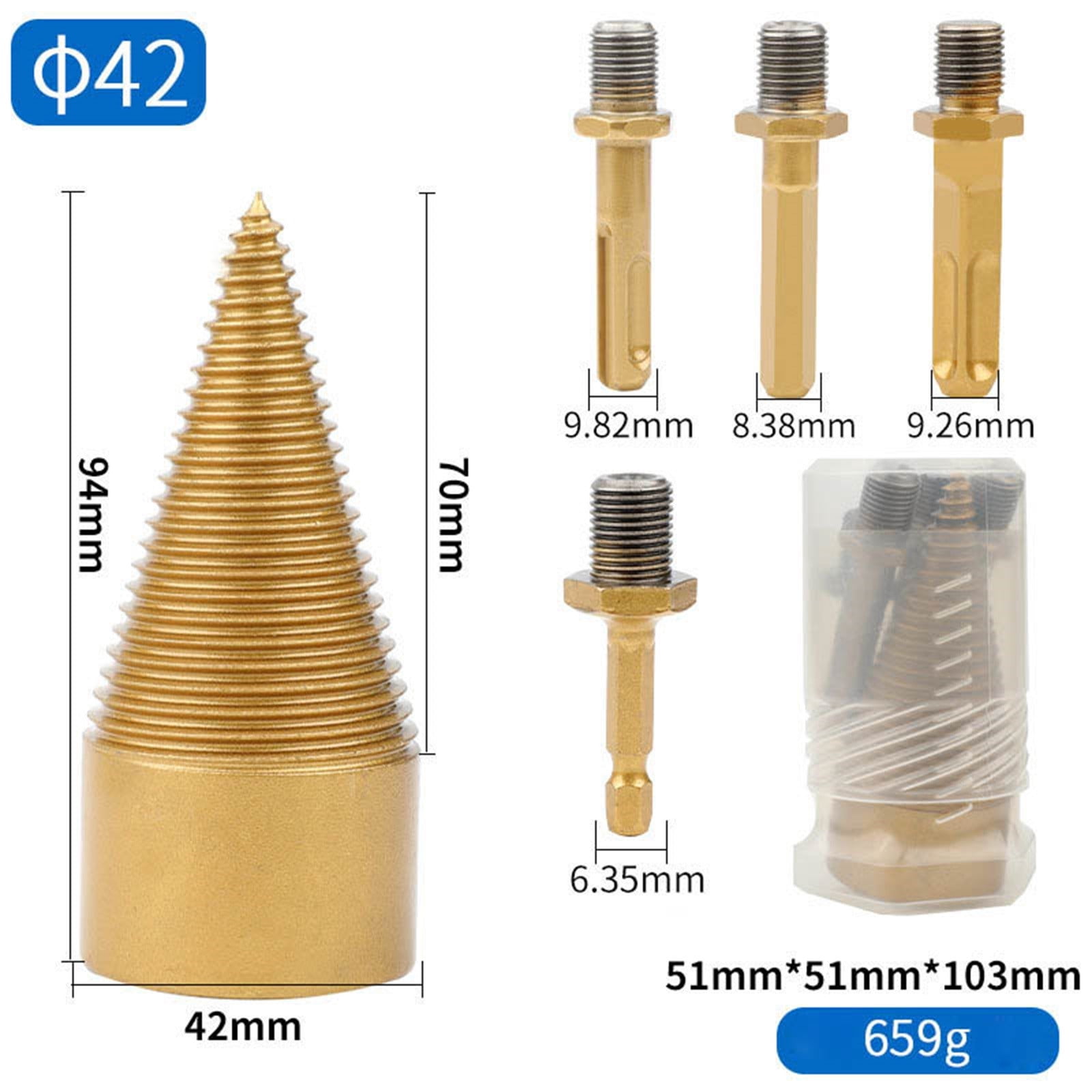 5 Pcs Firewood Log Splitter Drill Bit, Removable Detachable Wood ...