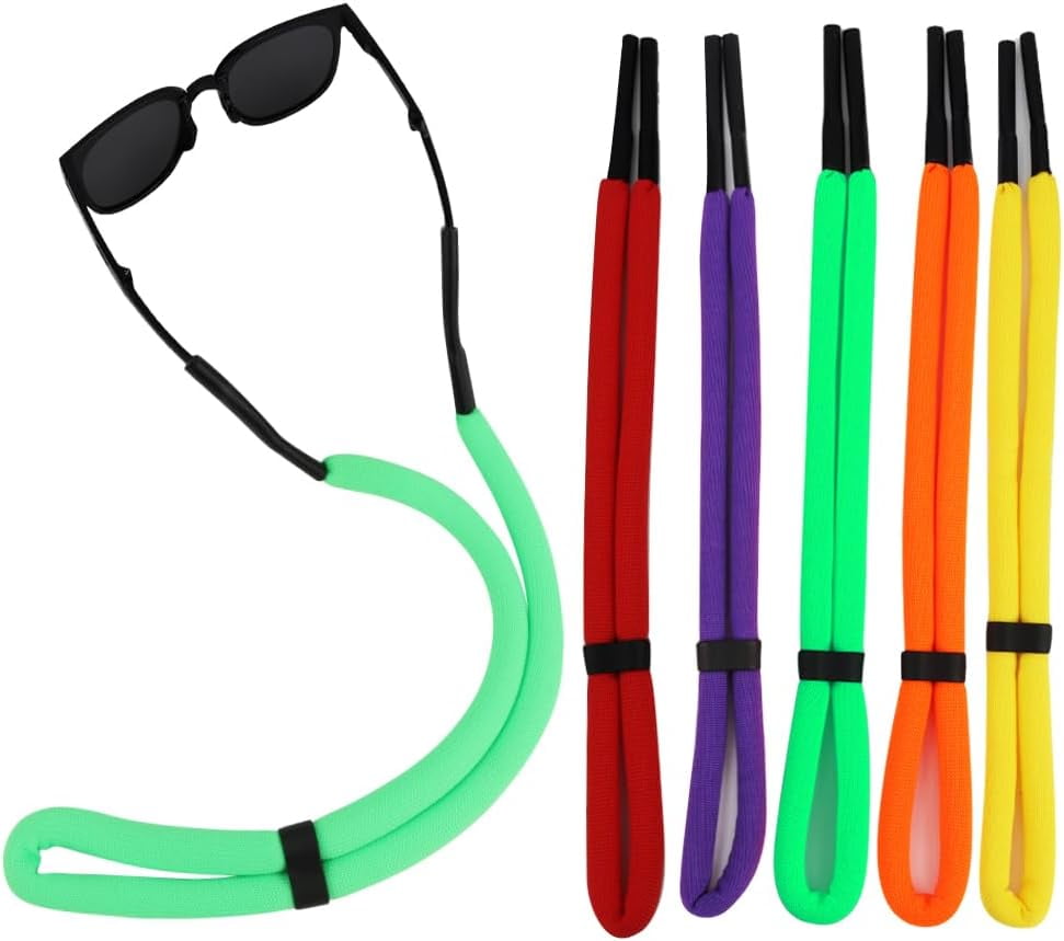 5 Pcs Floating Sunglasses Strap Adjustable Floating Foam Sunglass ...