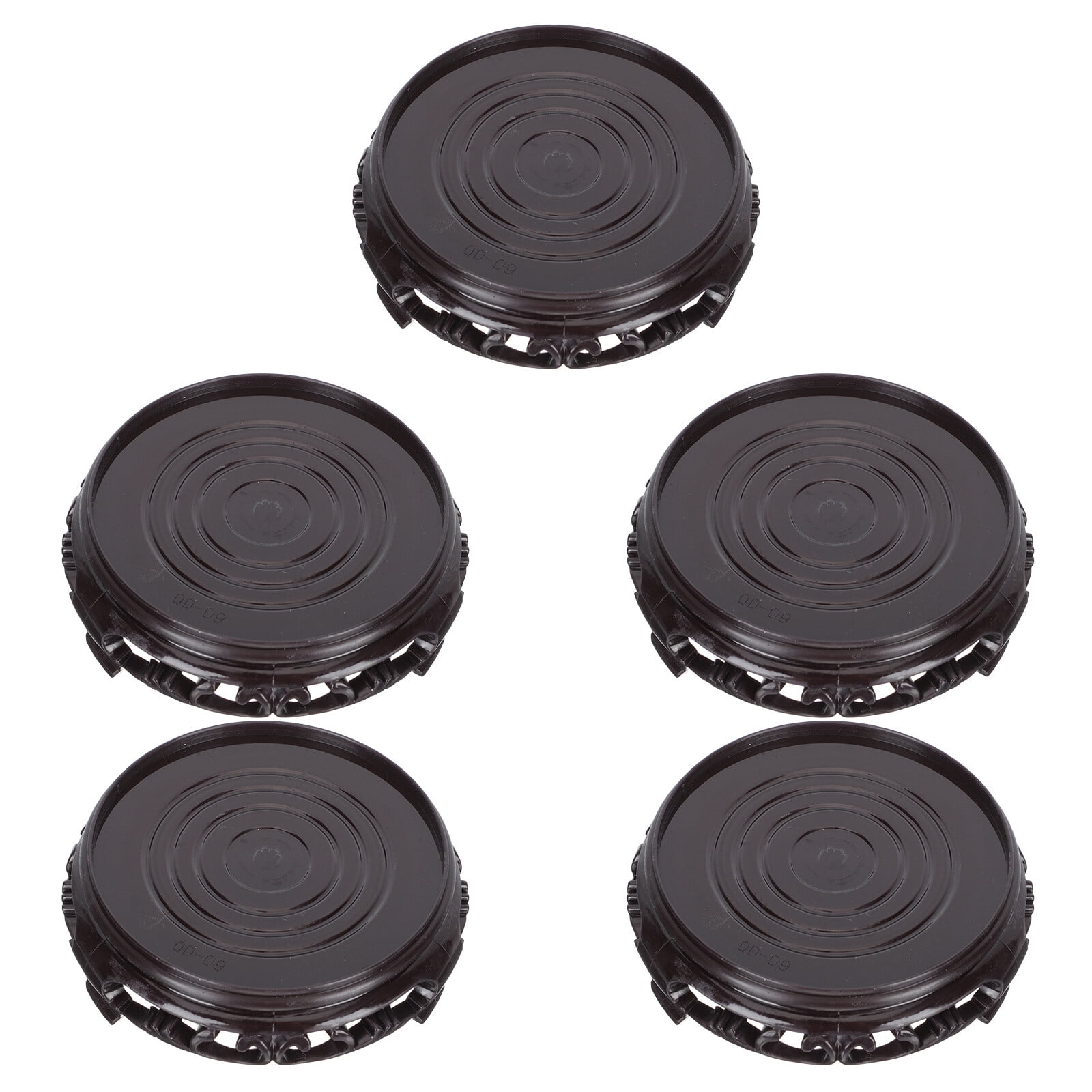 5 Pcs Flower Pot Base Plant Decor Round Storage Base Flowerpot Base ...