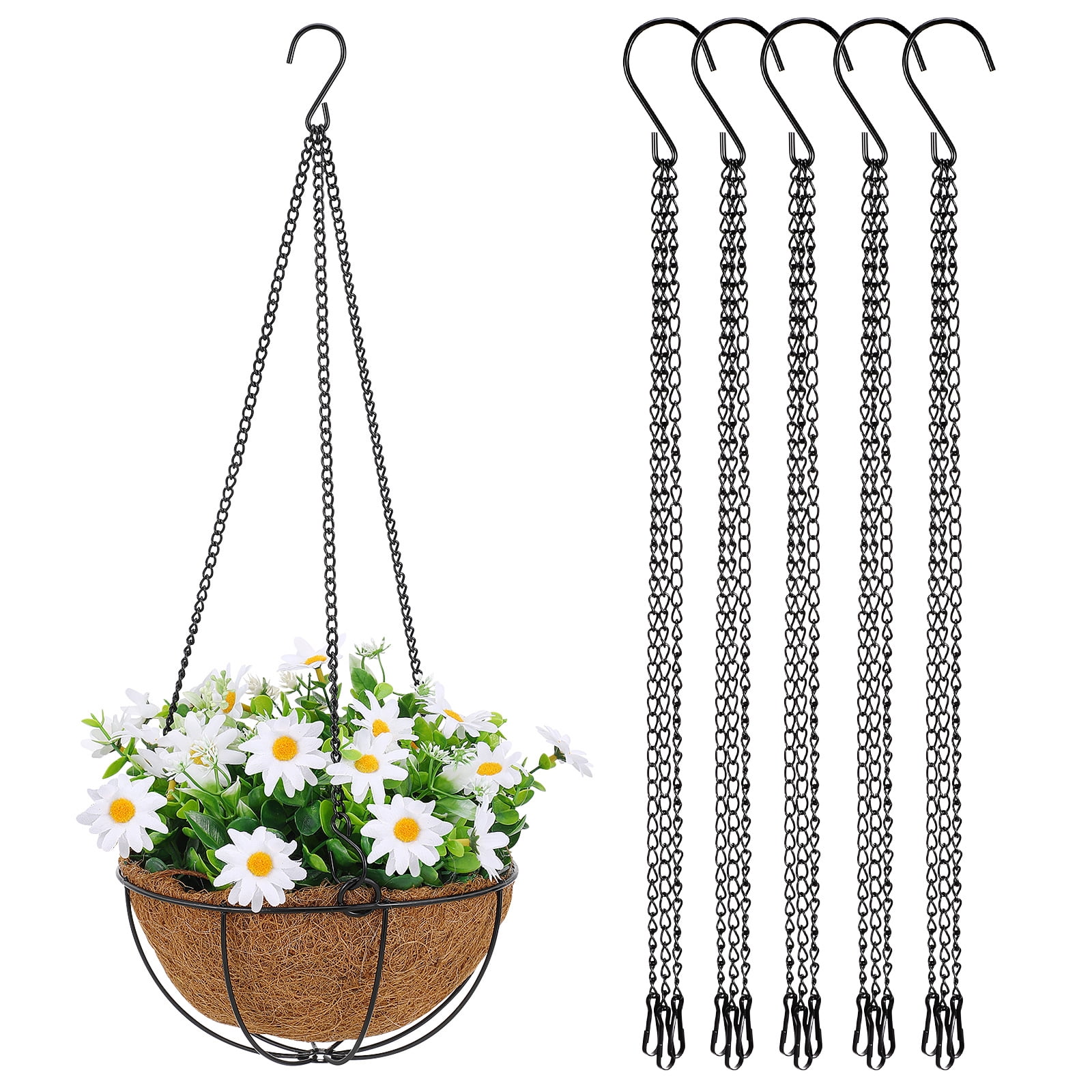 5 Pcs Flower Pot Hanging Chain Chain Hangers For Pots Hanging Chains ...