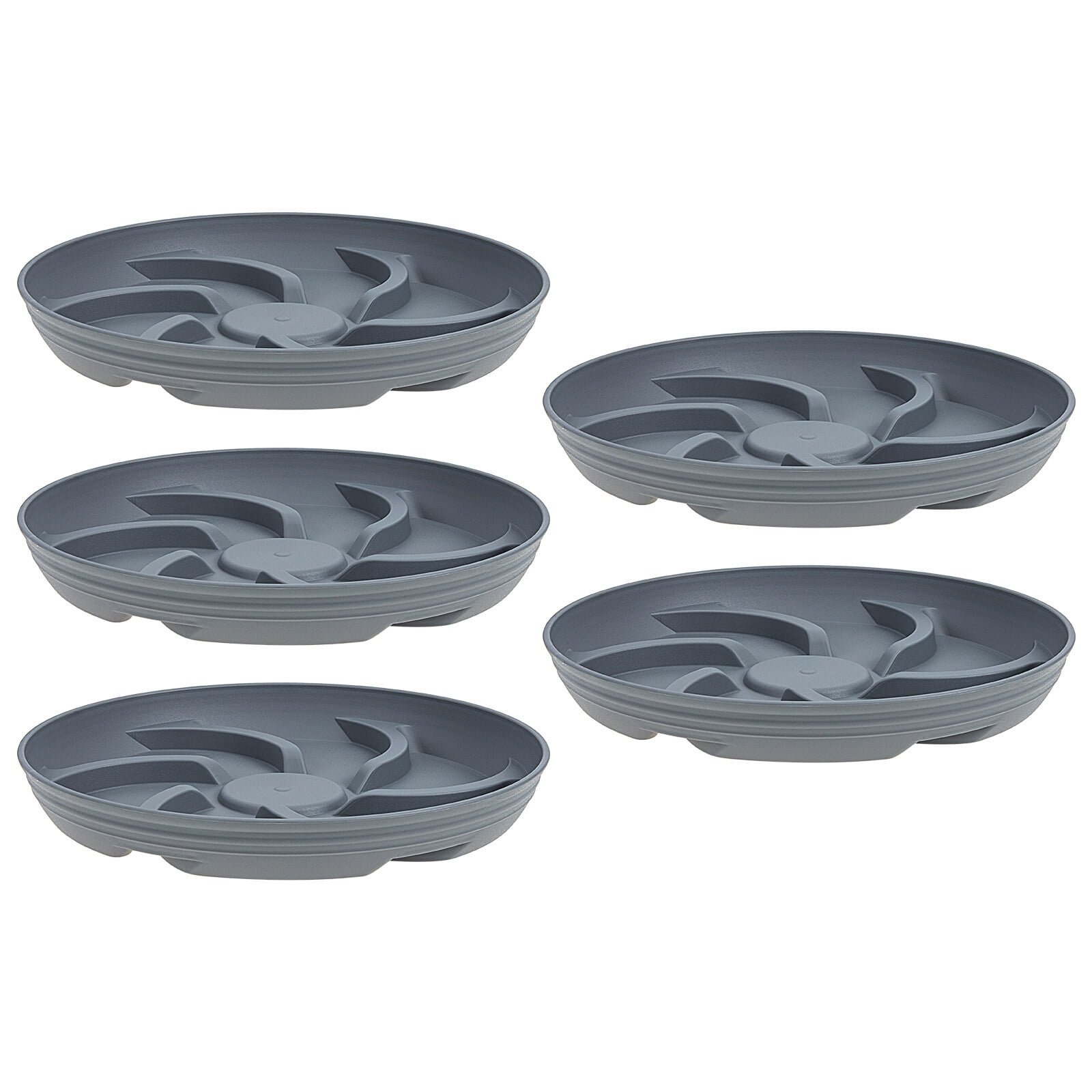 5 Pcs Plant Pot Water Trays Flowerpot Base to Catch Large Planters Dark ...