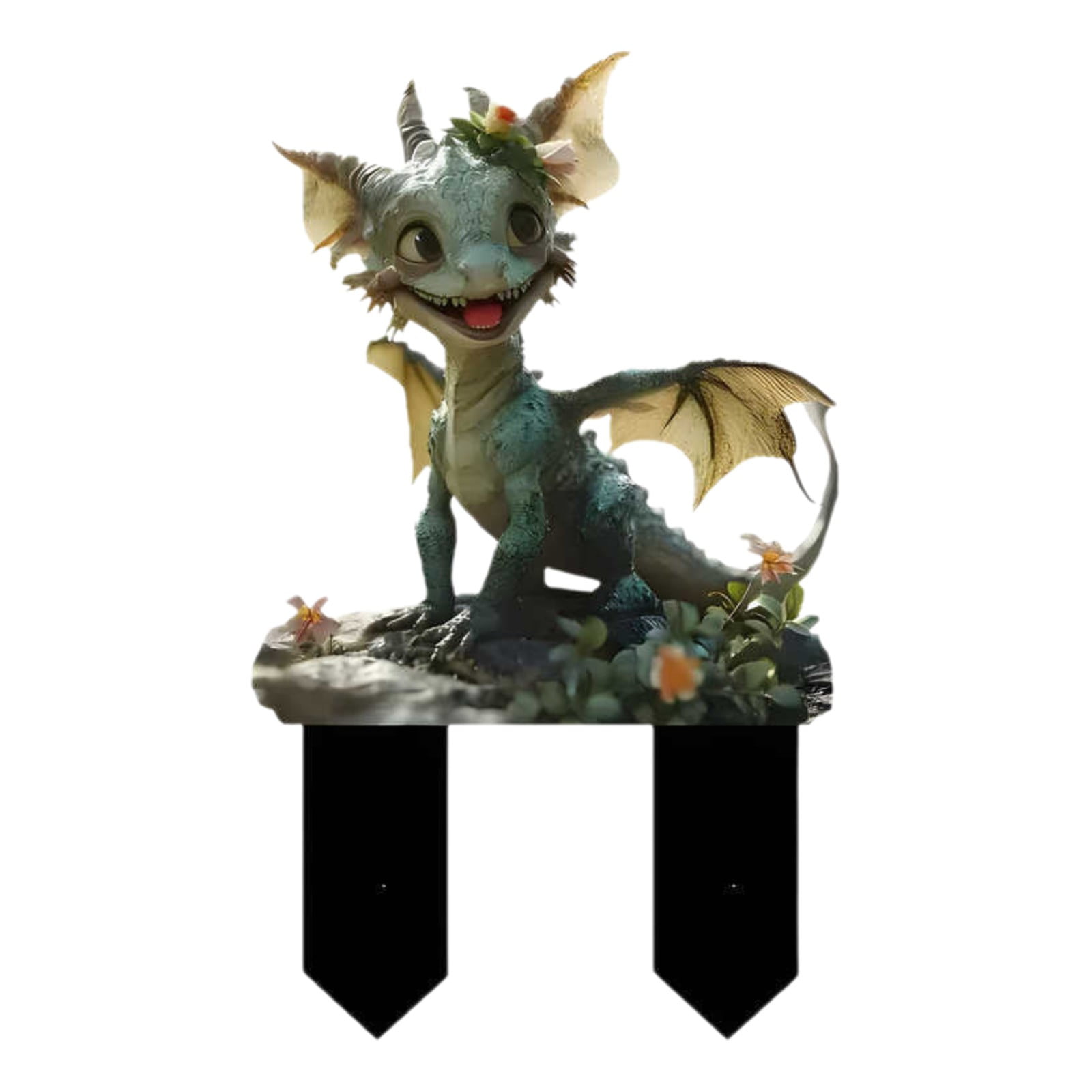 5 Pcs Flying Dragon Acrylic Garden Ground Insert - Weatherproof ...