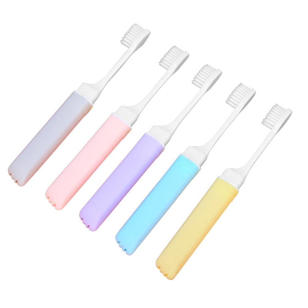 5 Pcs Folding Toothbrush Teeth Supplies Camping Accessories ...