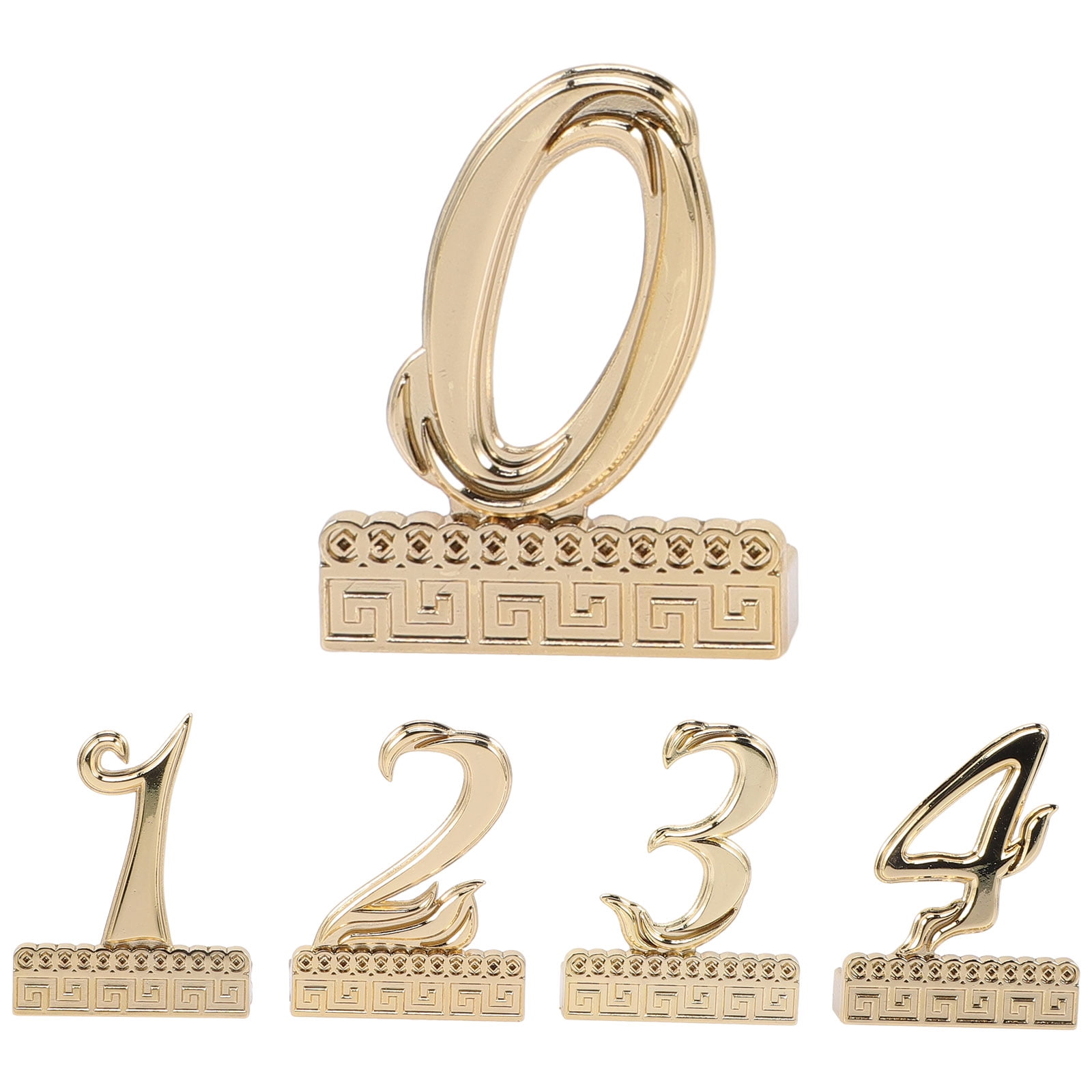 Eease 5pcs Metal House Address Plaques & Numbers for Door, Mailbox ...