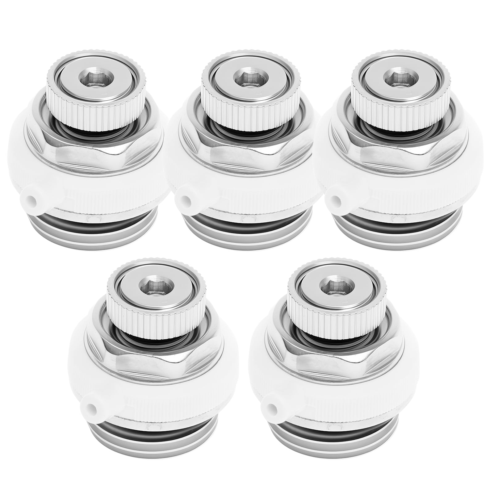 5 Pcs Fully Automatic Radiator Bleeder Nickel Plated Brass Bleed Valve ...