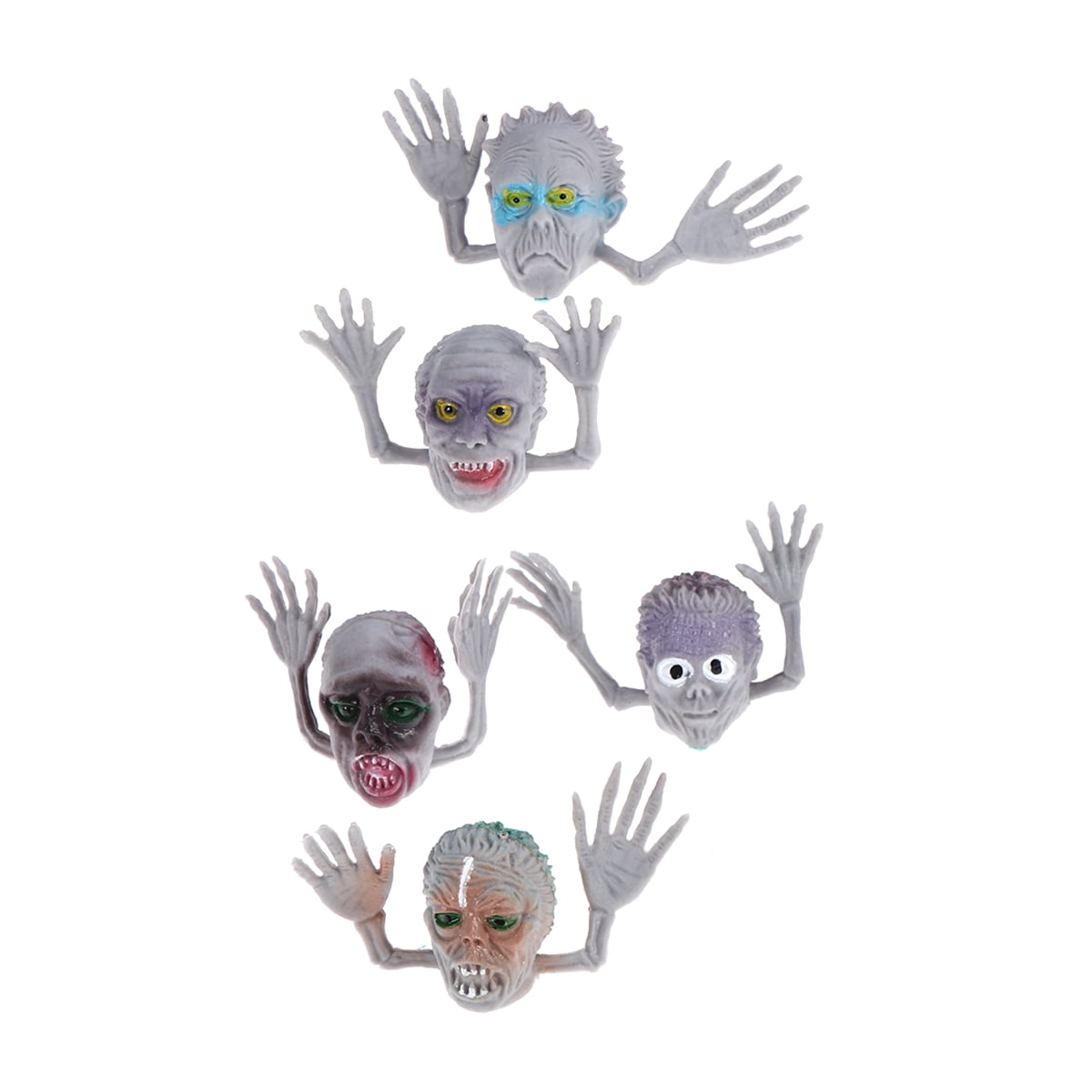 5 Pcs Ghost Head Zombie Doll Kids' Toys Made of Safe Materials ...