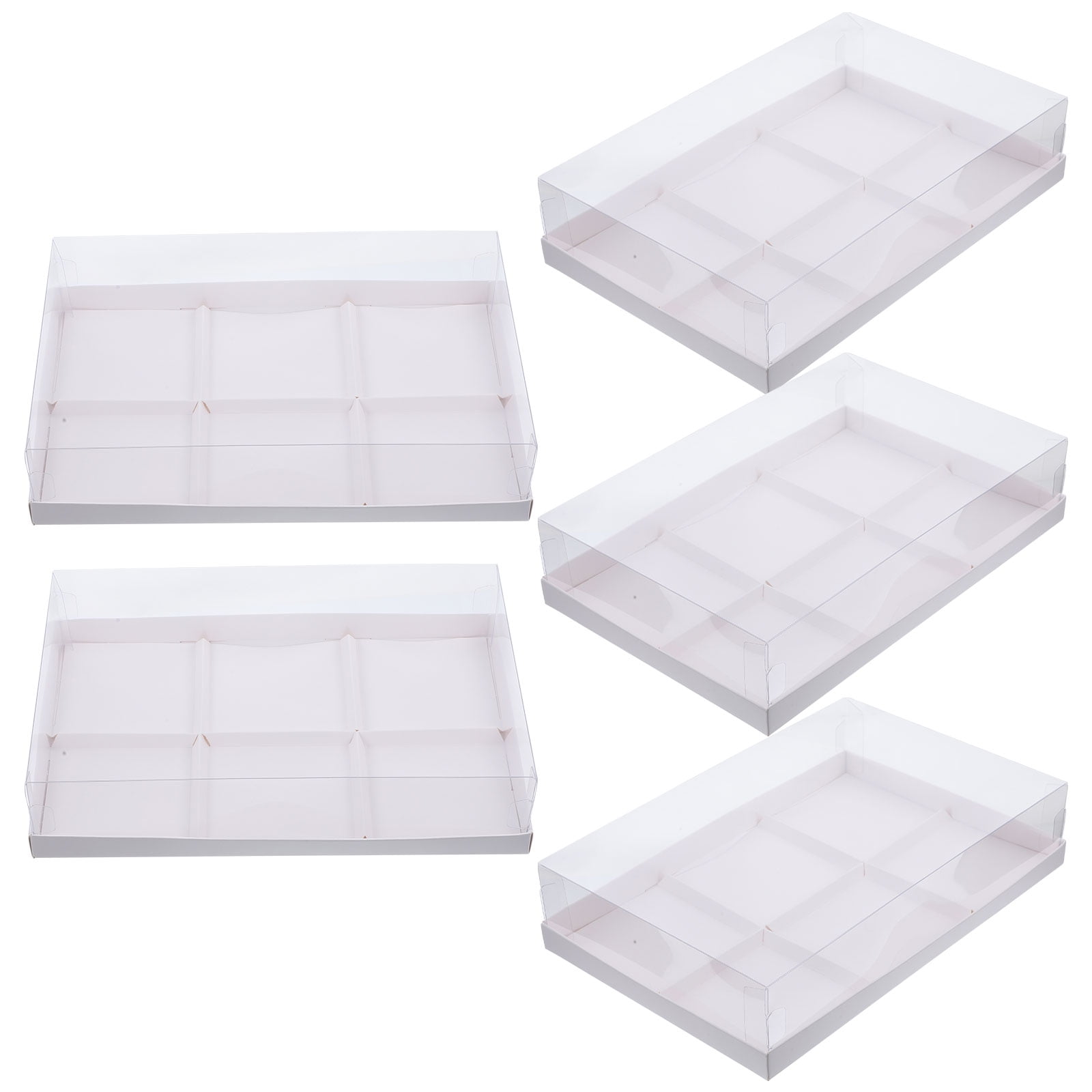 5 Pcs Gift Boxes Bakery Cookie Biscuit Case Packaging for Cookies Snack ...