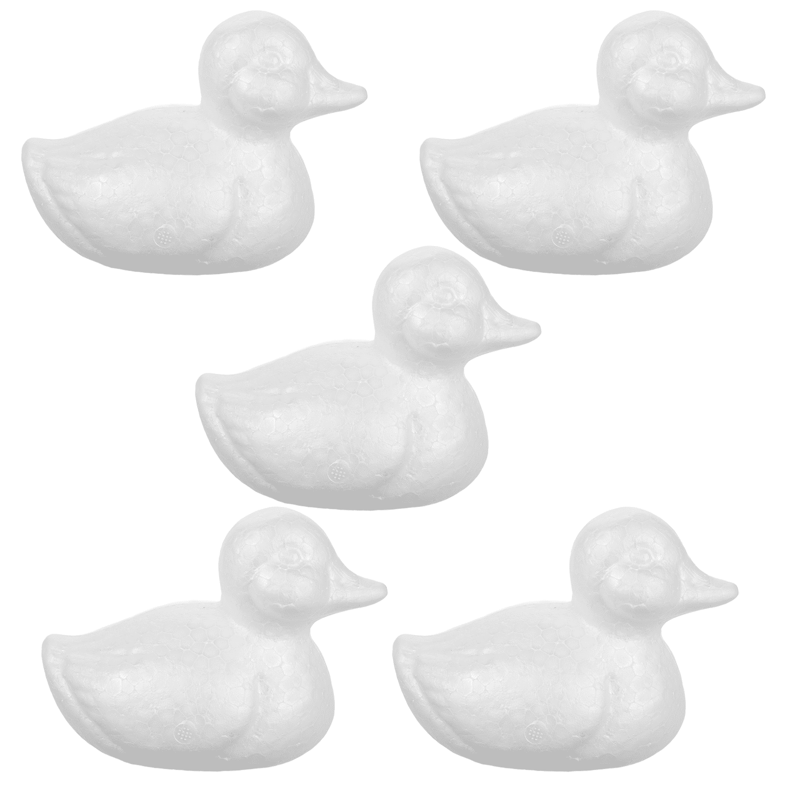 5 Pcs Gift Decoration Foam Ducks Shapes for Crafts Child White ...