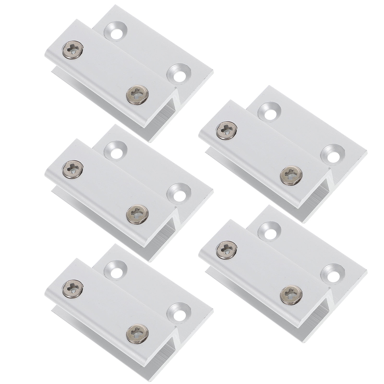 5 Pcs Glass Clip Shelf Heavy Duty Clamp Display Cases Bathroom Racks ...