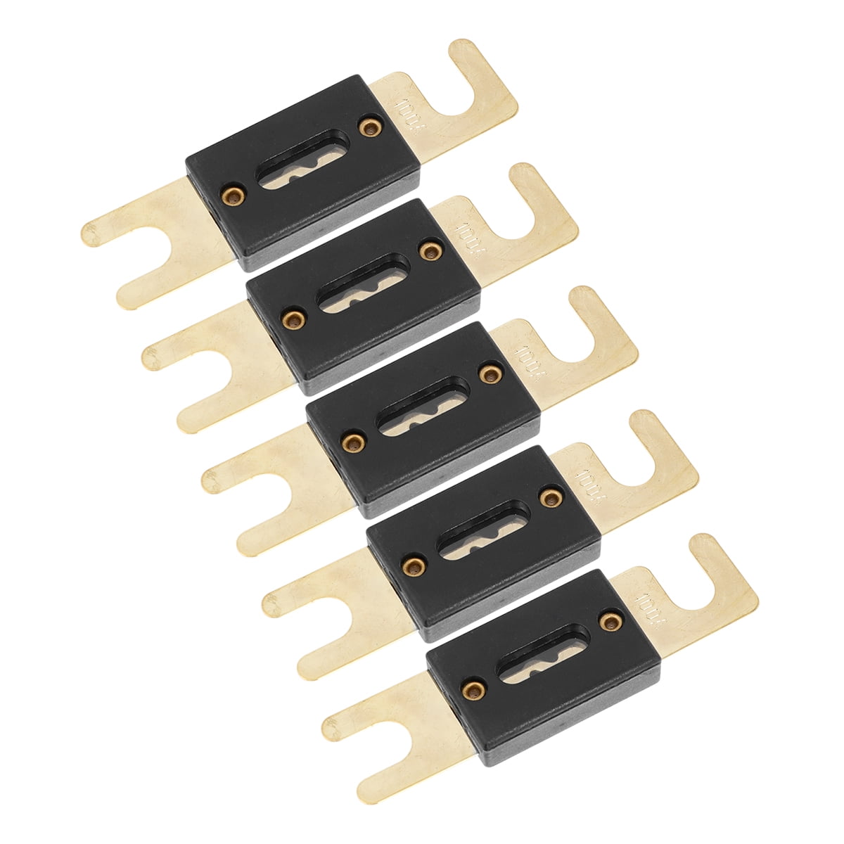 5 Pcs Gold Plated Fuse Car Pull-out LED Dash Lights High Current Black ...